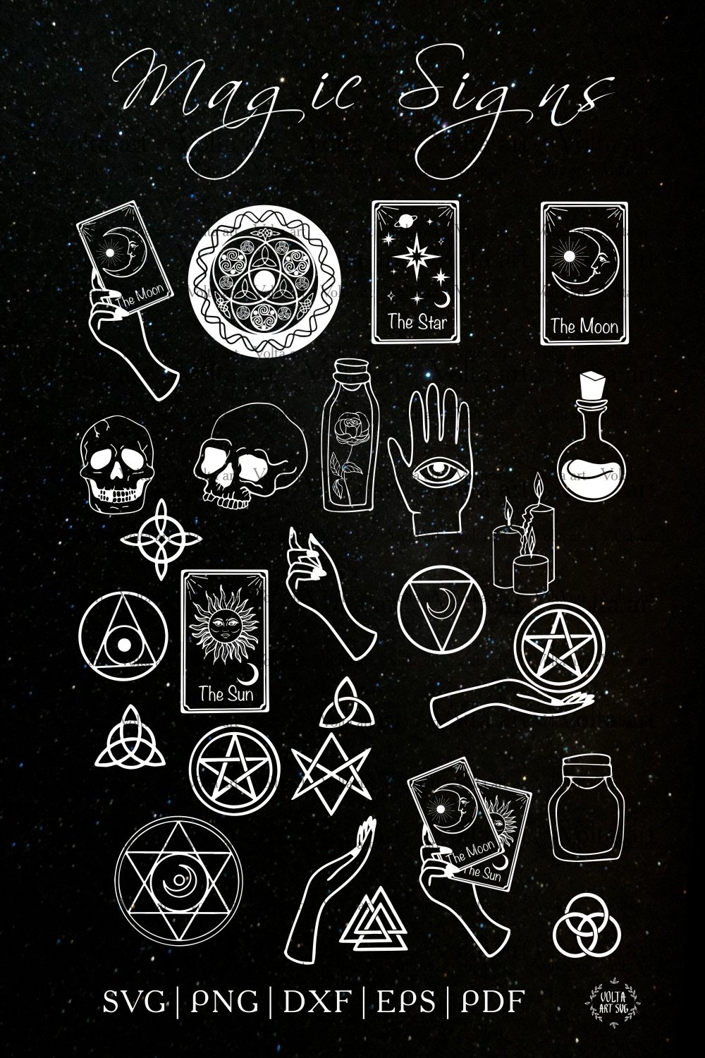 Magic svg Bundle, Tarot Cards svg, Mystical Svg, Wicca Svg