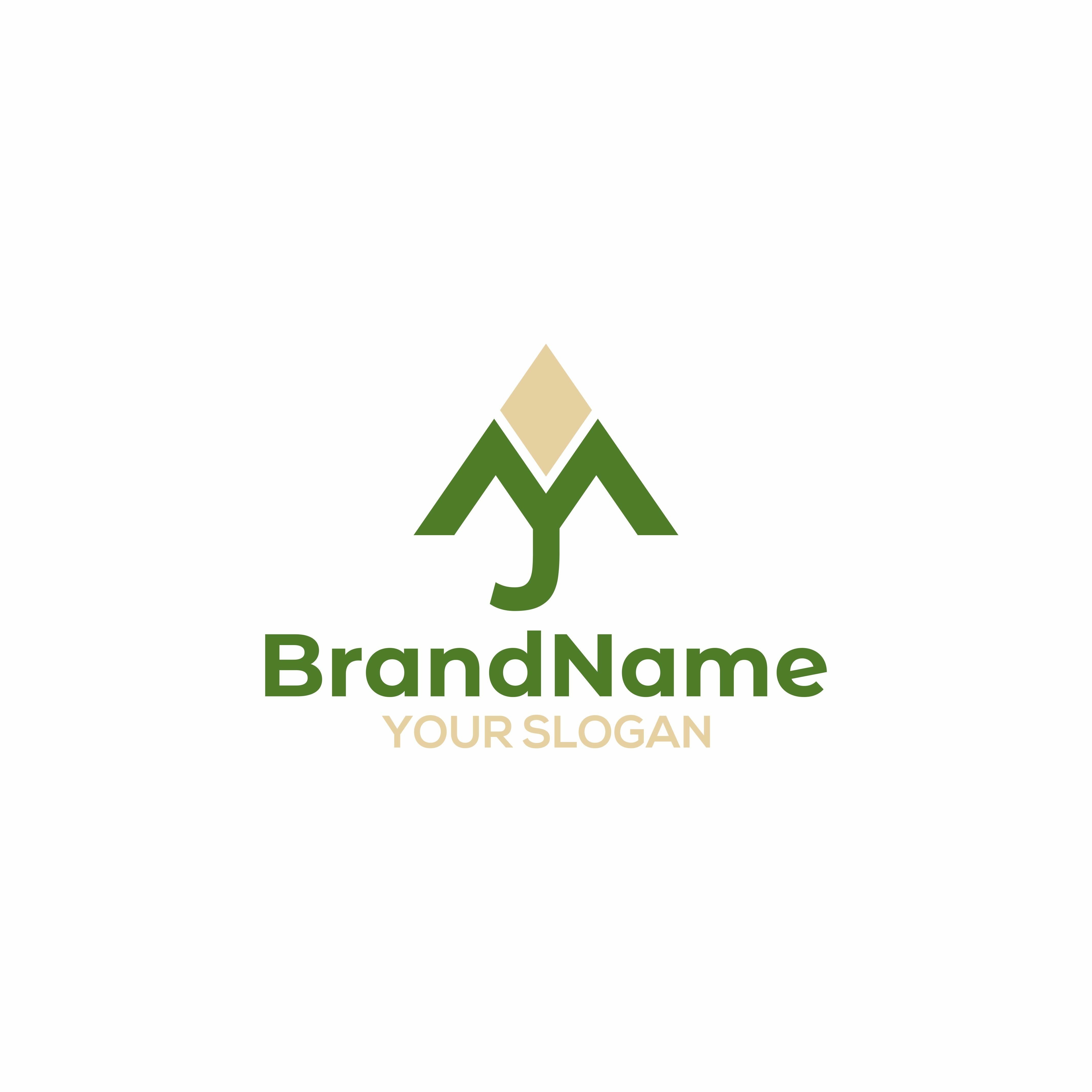 MJ Trunk Logo Design Vector