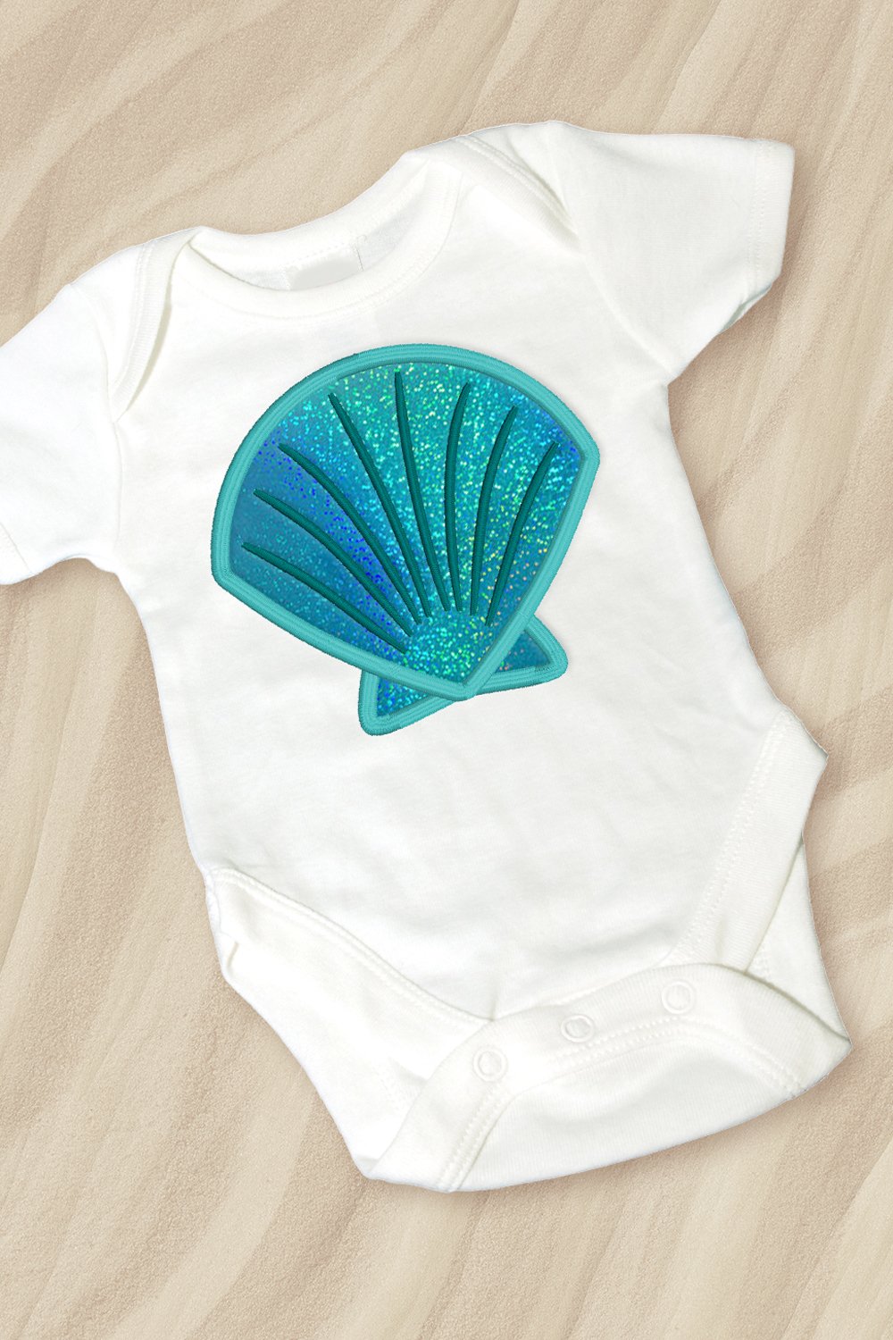 Scallop Shell Applique Embroidery File