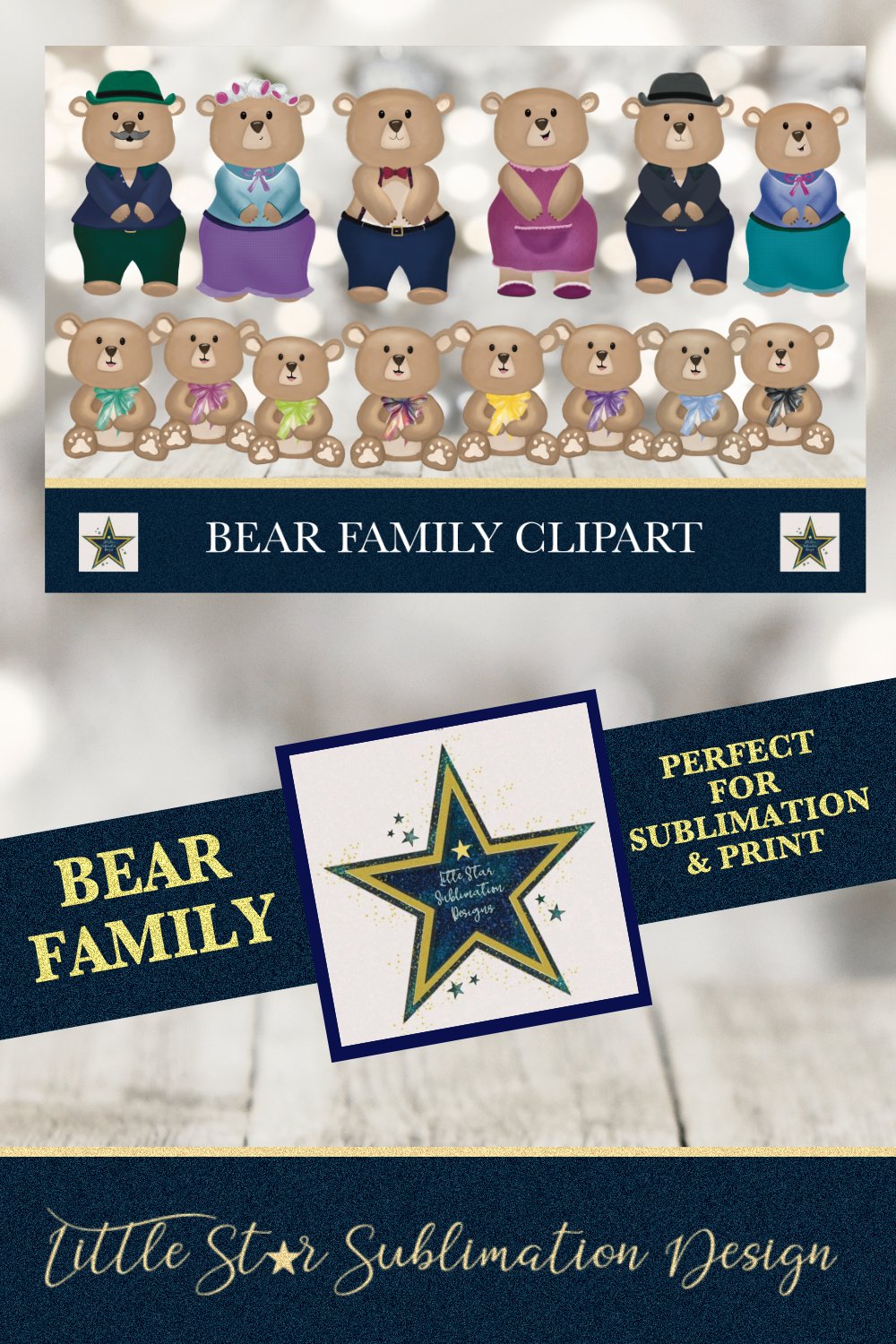 Bear Family Clip Art