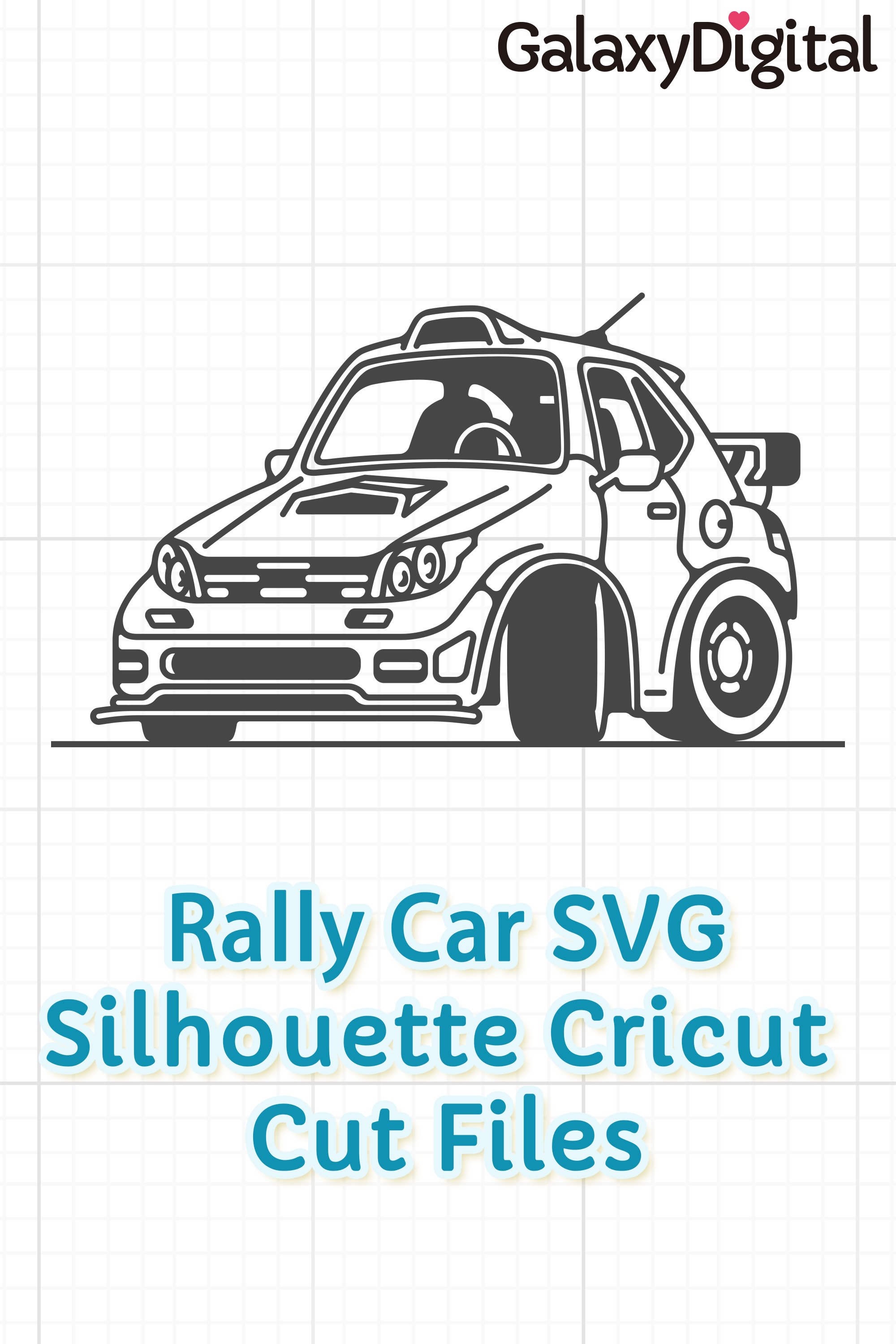 Simple Car SVG, Rally Car SVG