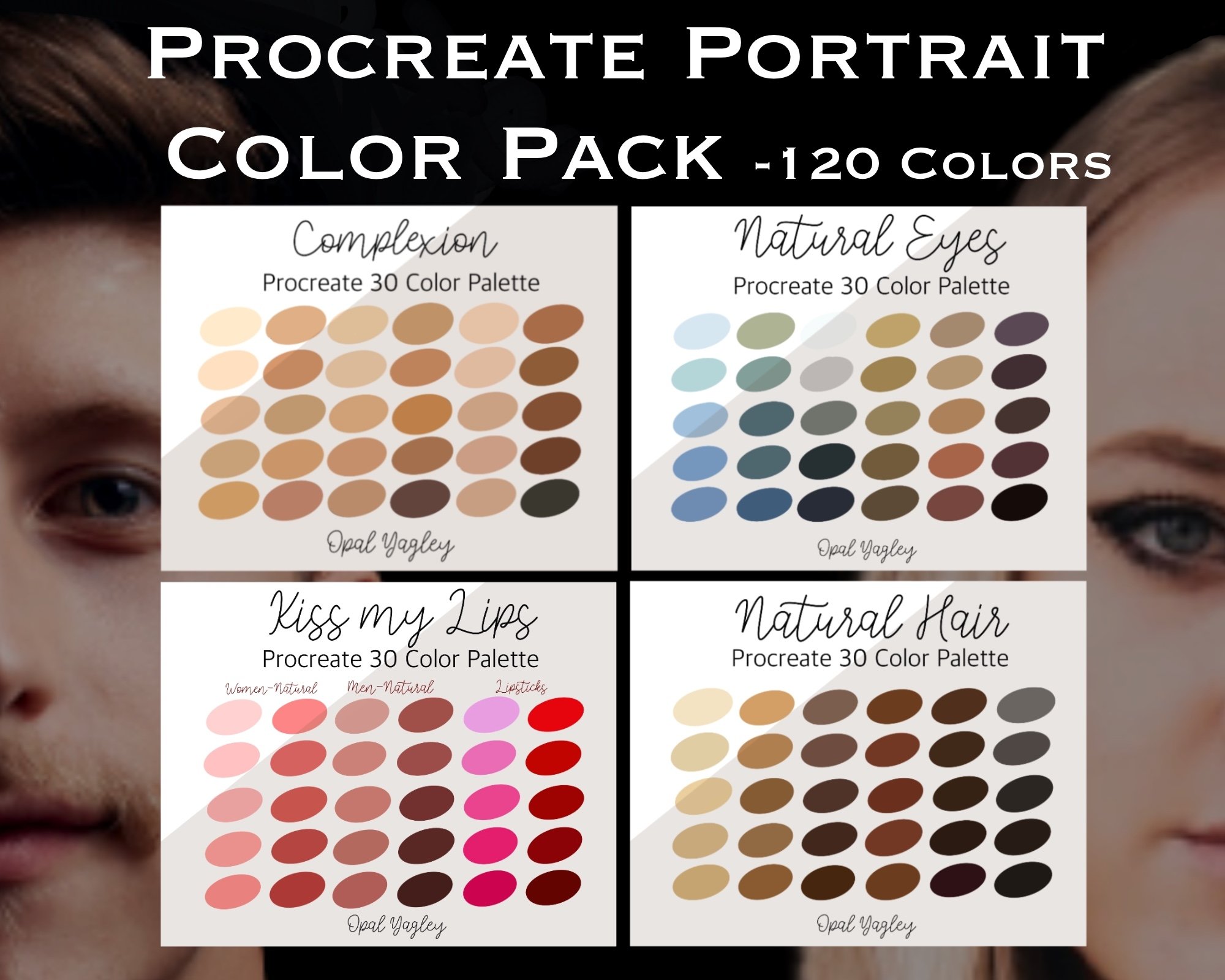 Portrait Procreate Color Palette 120 Colors 1138694 