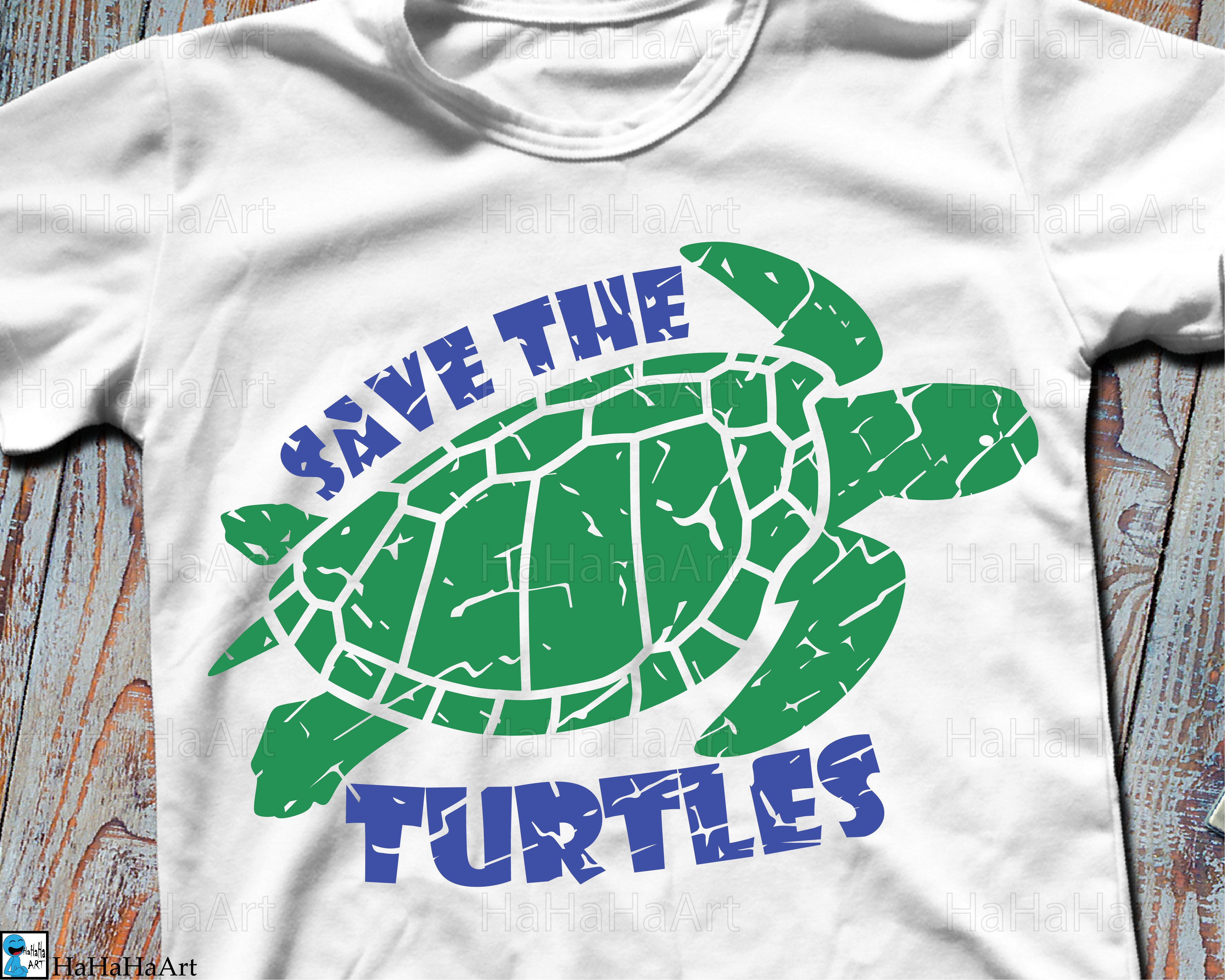 Save The Turtles Design - Clip art / Cutting Files (1023194)