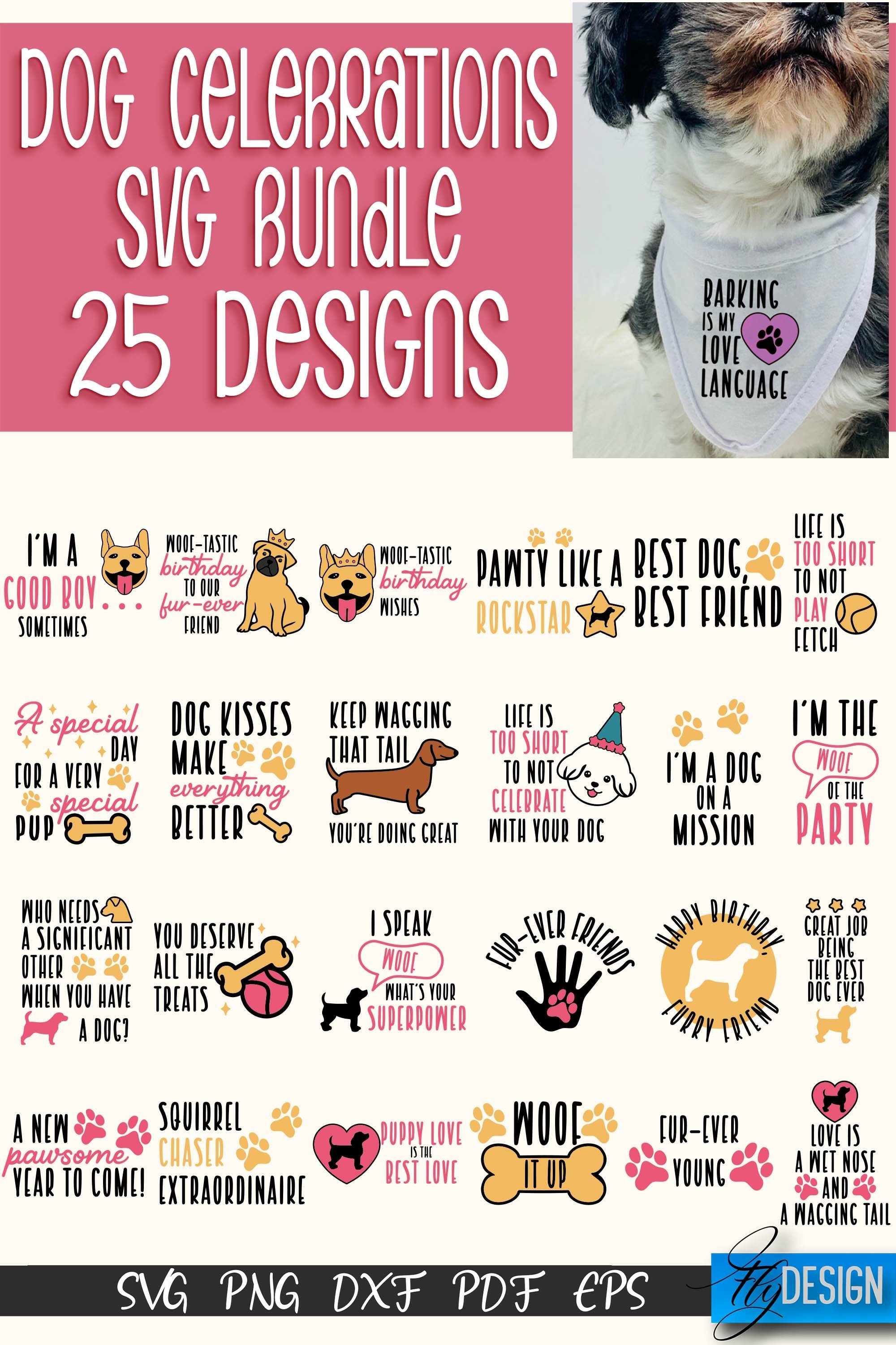 Dog Celebrations SVG Bundle|Dog SVG Quotes|Dog (2743704)