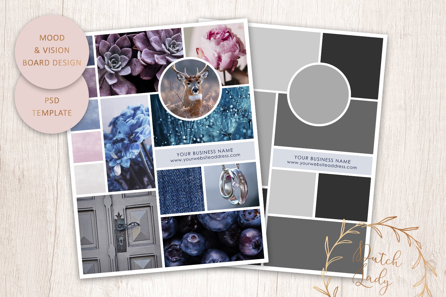 PSD Mood & Vision Board - Adobe Photoshop Template (67187)