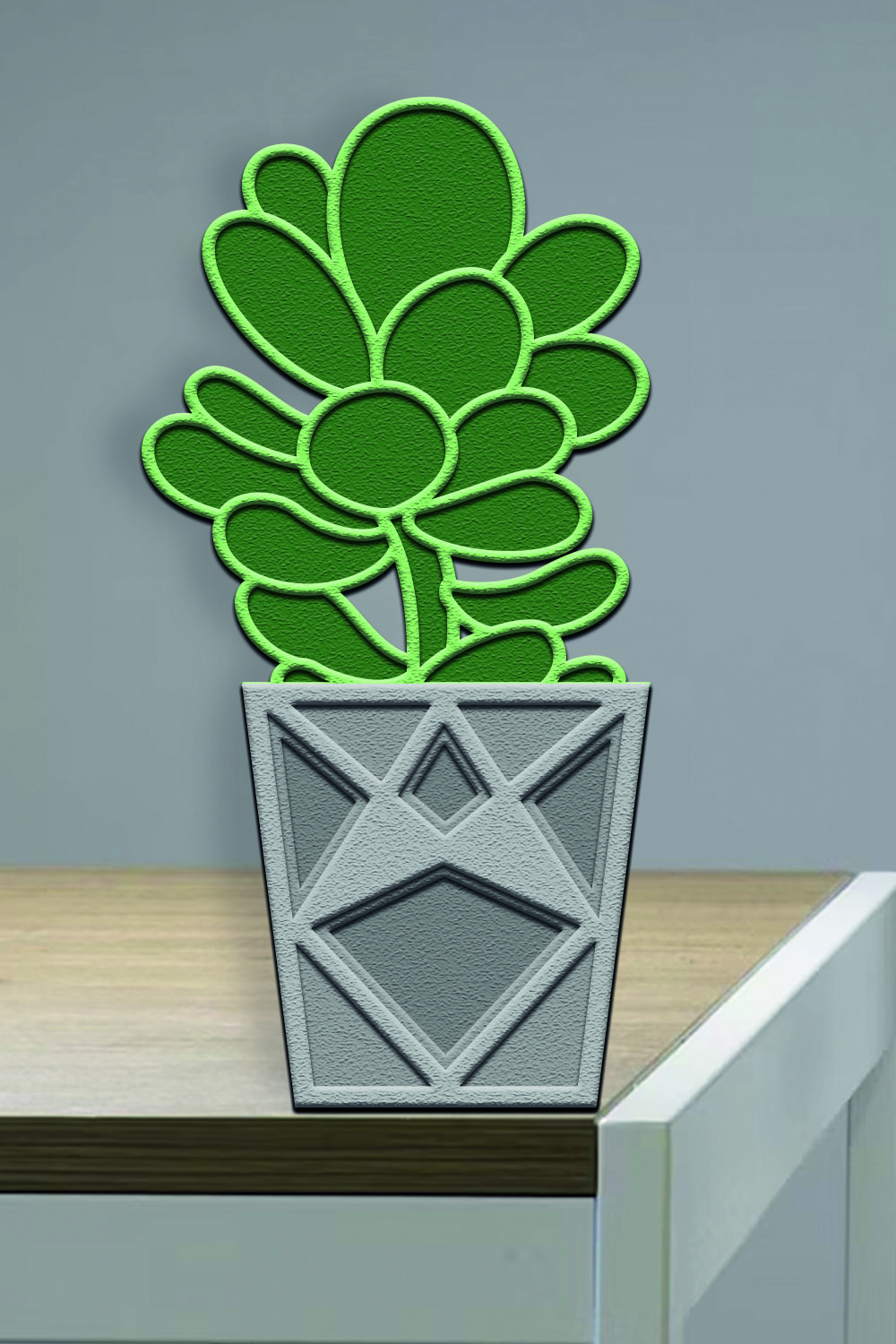 Succulent Home Decoration Template