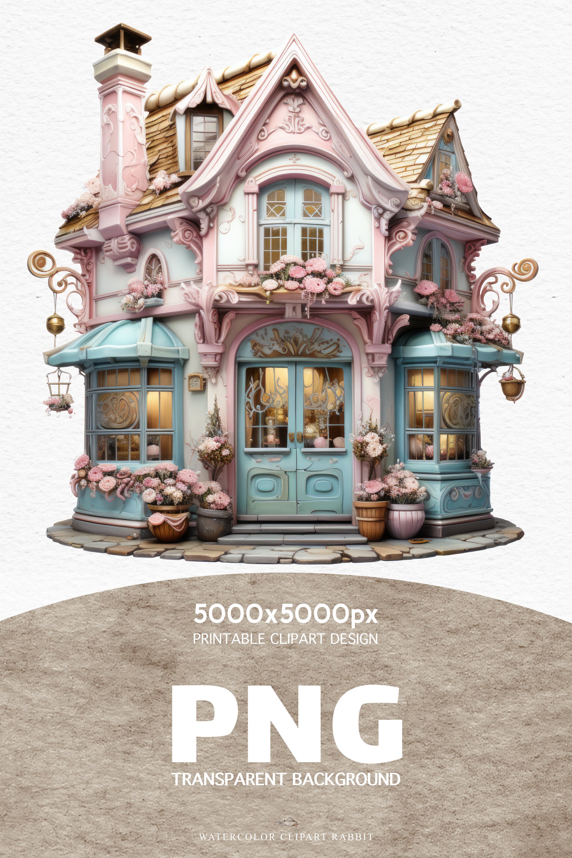 Fantasy Pastel Store Bakery Shop Cafe House Architecture