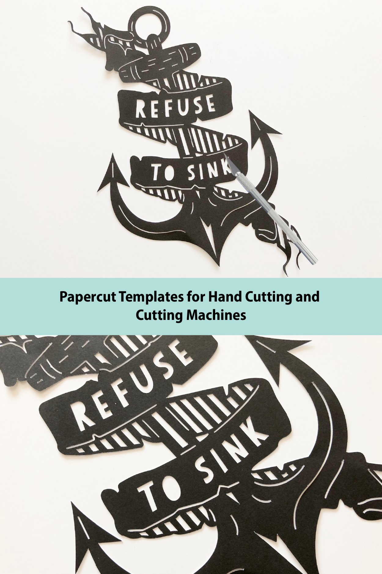 Anchor Nautical SVG Paper Cut