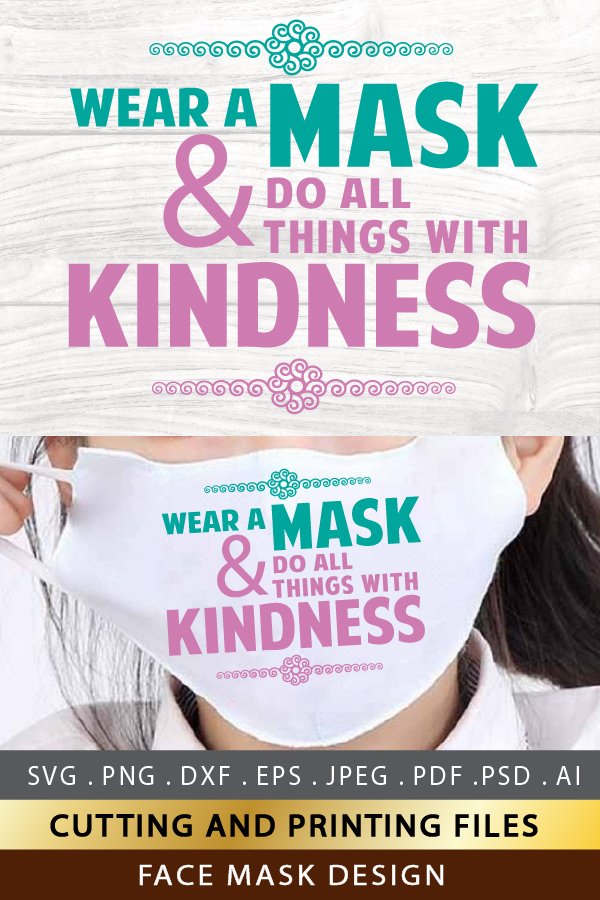 Mask SVG PNG EPS DXF Face Mask SVG Mask Design SVG (831903)