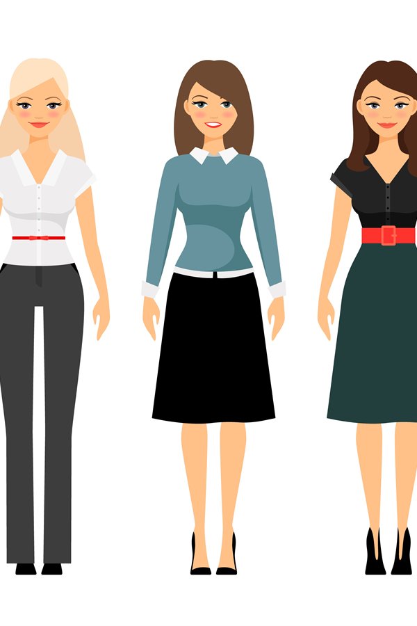 Women dress code illustration