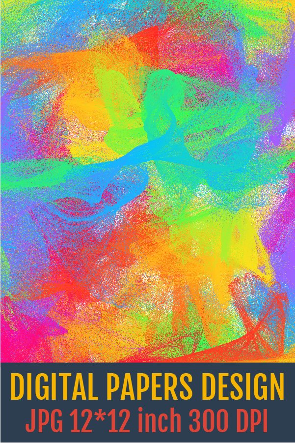 Rainbow digital papers, Rainbow backgrounds