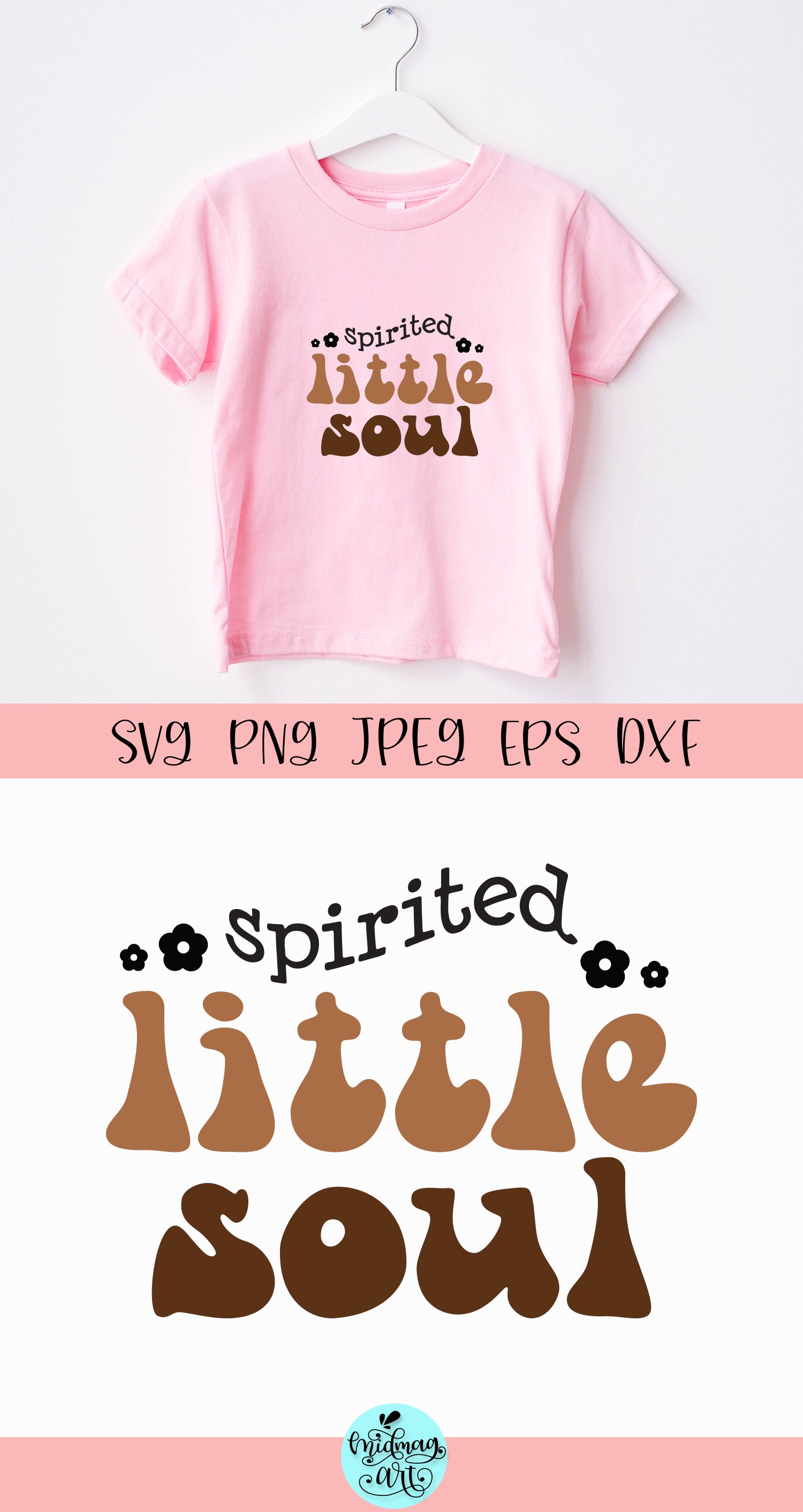 Spirited little soul svg, groovy kids svg