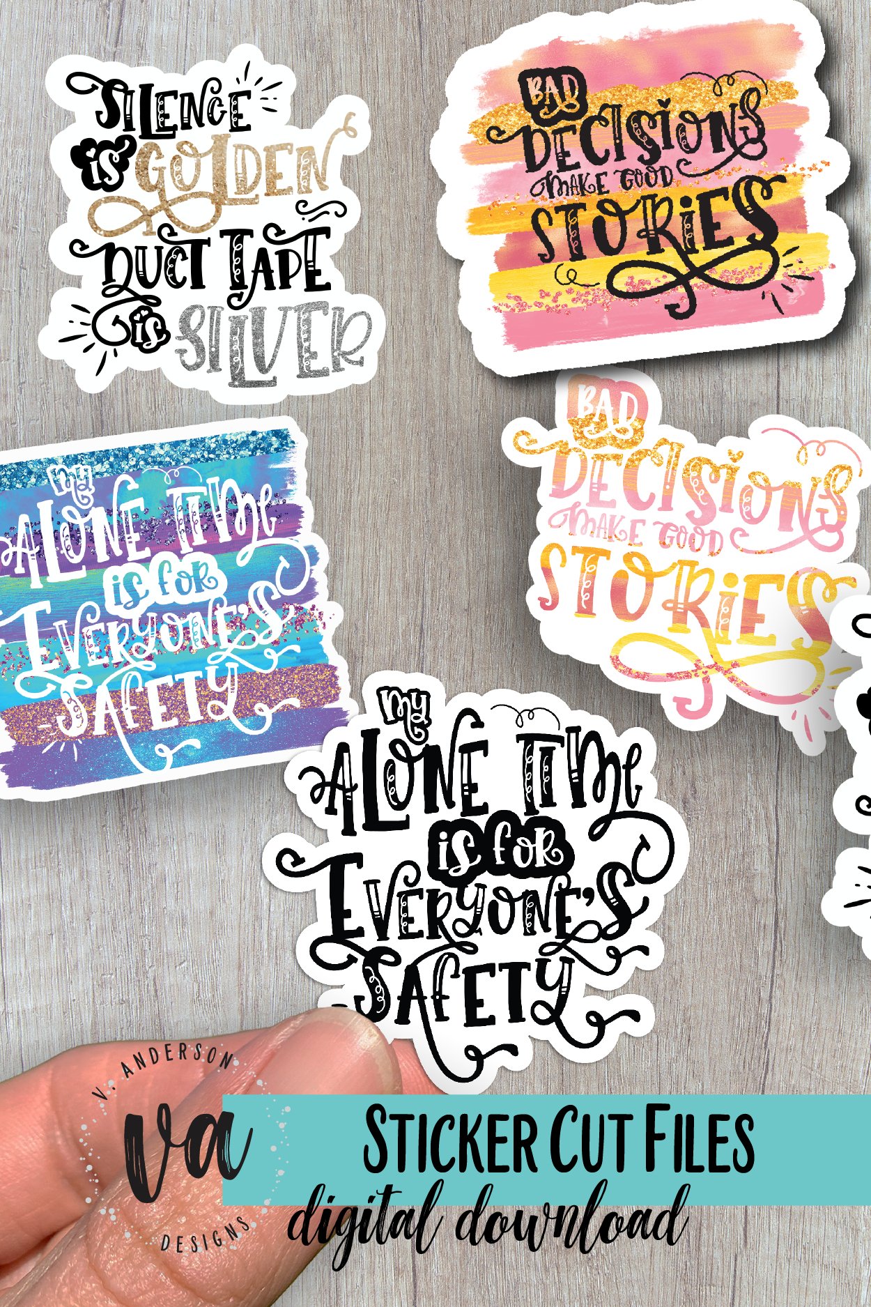 Funny Phrase Stickers PNGs