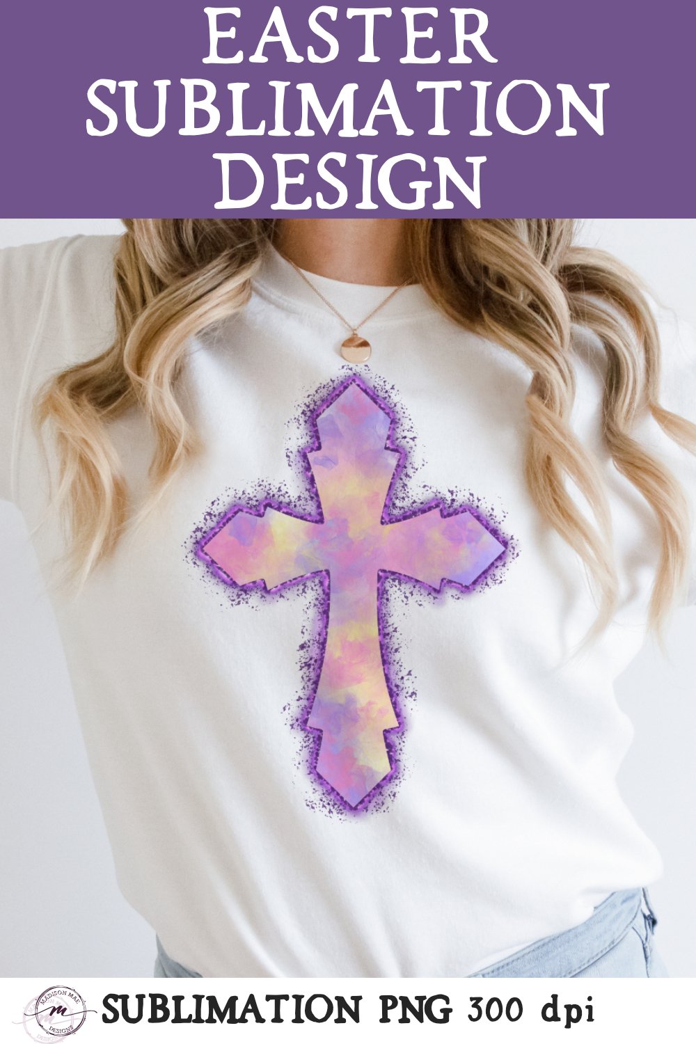 Easter T-shirt Sublimation | Christian Cross
