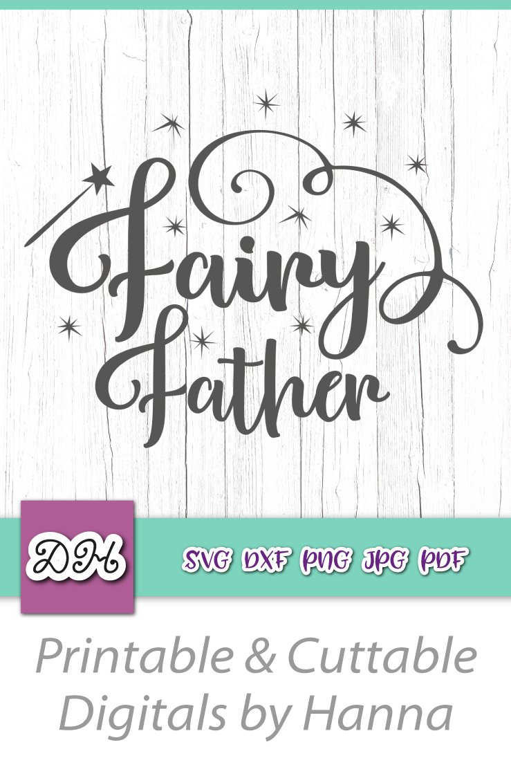Fairy Father Sign StepFather Outfit Stepdad Adopted SVG