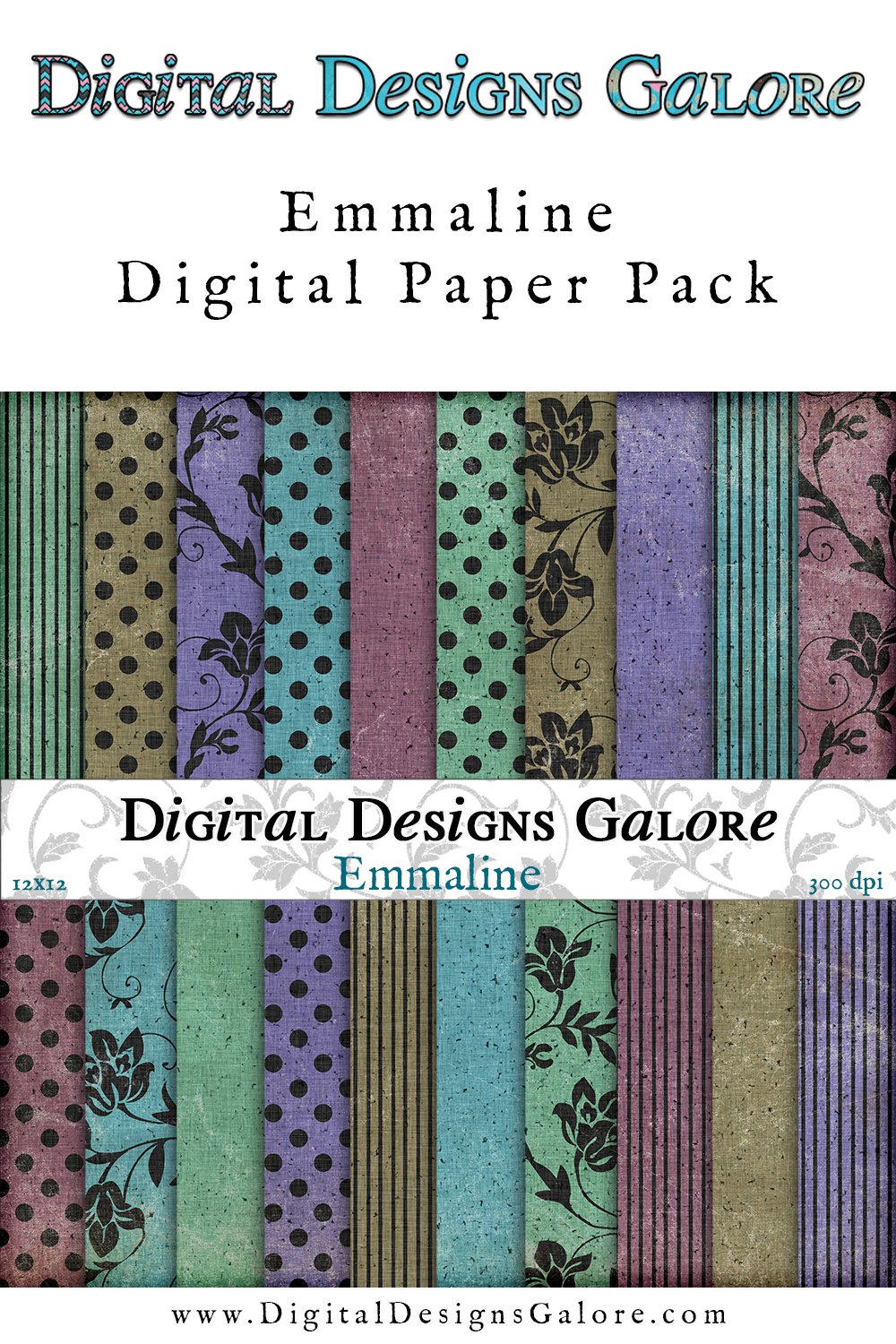 Emmaline Digital Paper Pack