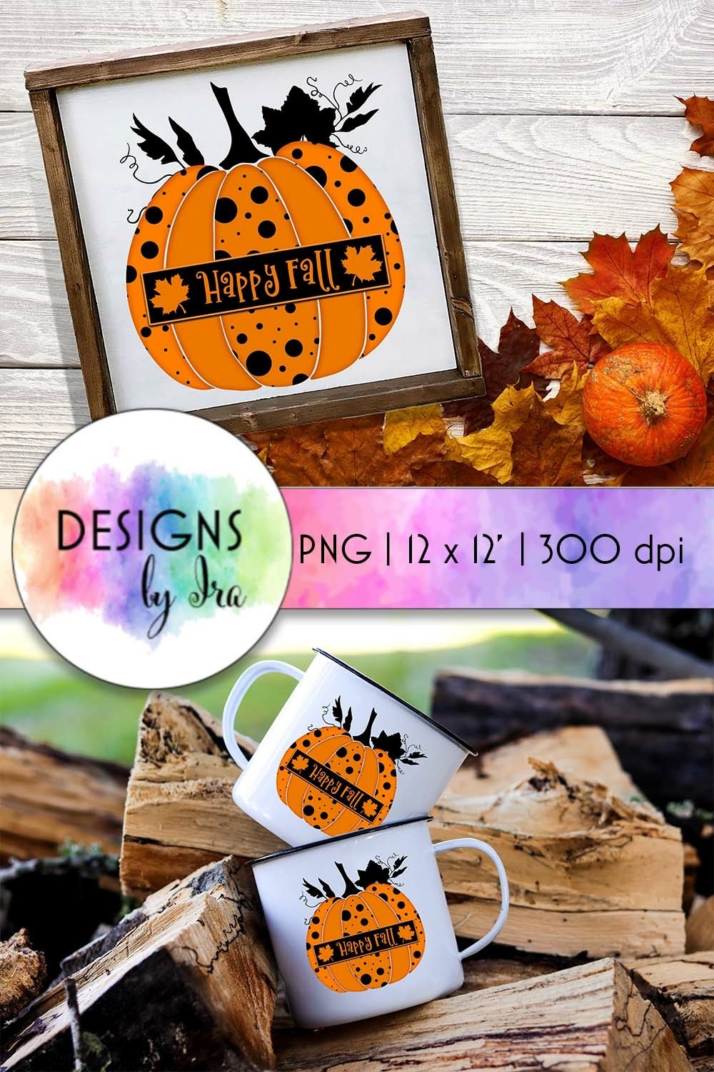 Pumpkin Sublimation | Happy Fall | Thanksgiving Sublimation