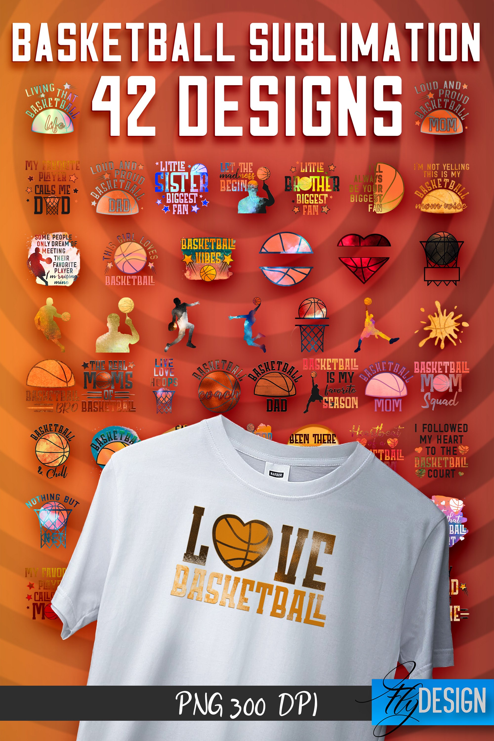 Basketball Sublimation Design |Basketball PNG | Sport Design