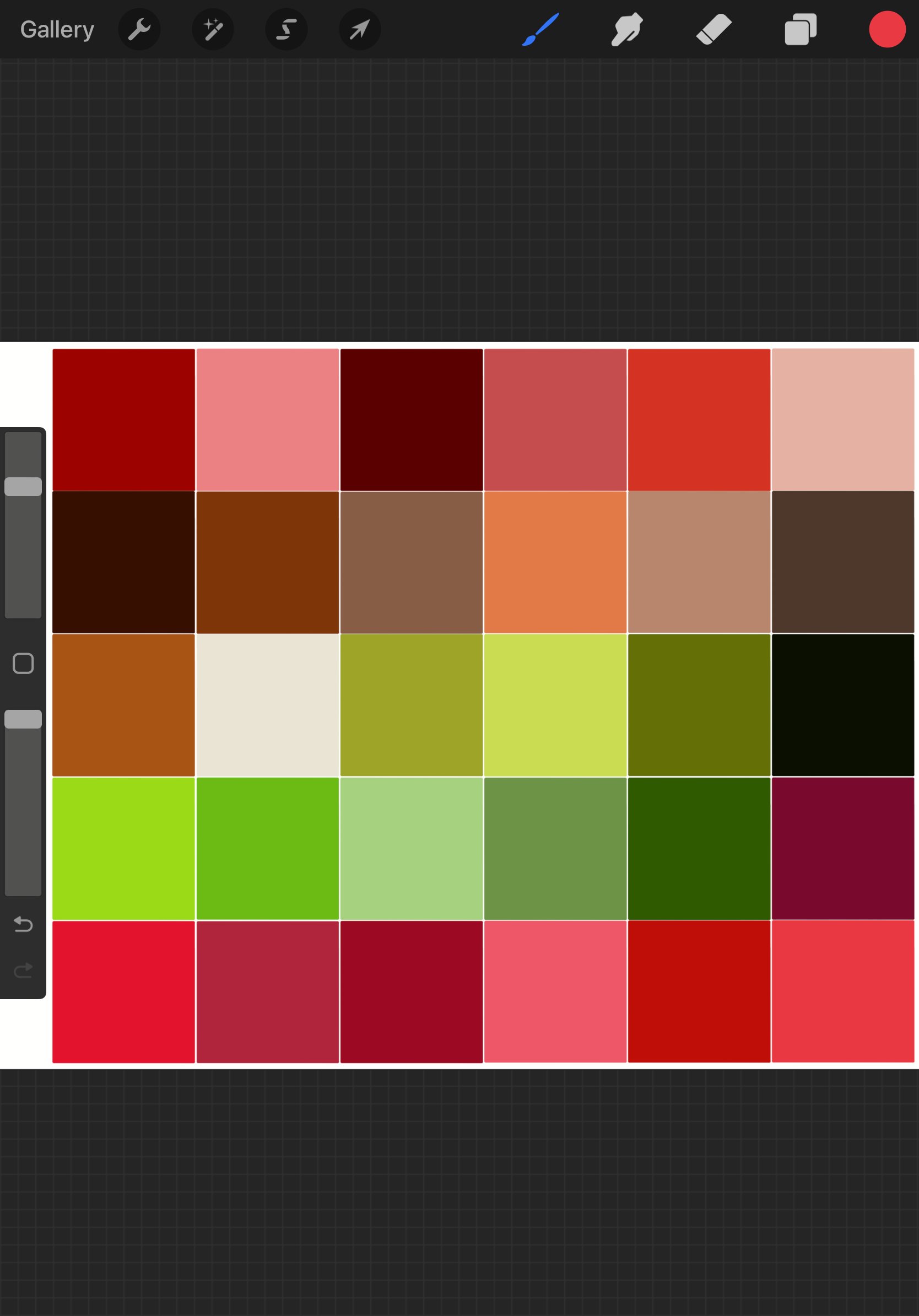 Strawberry Field Procreate Colour Palette 30 Color Swatches