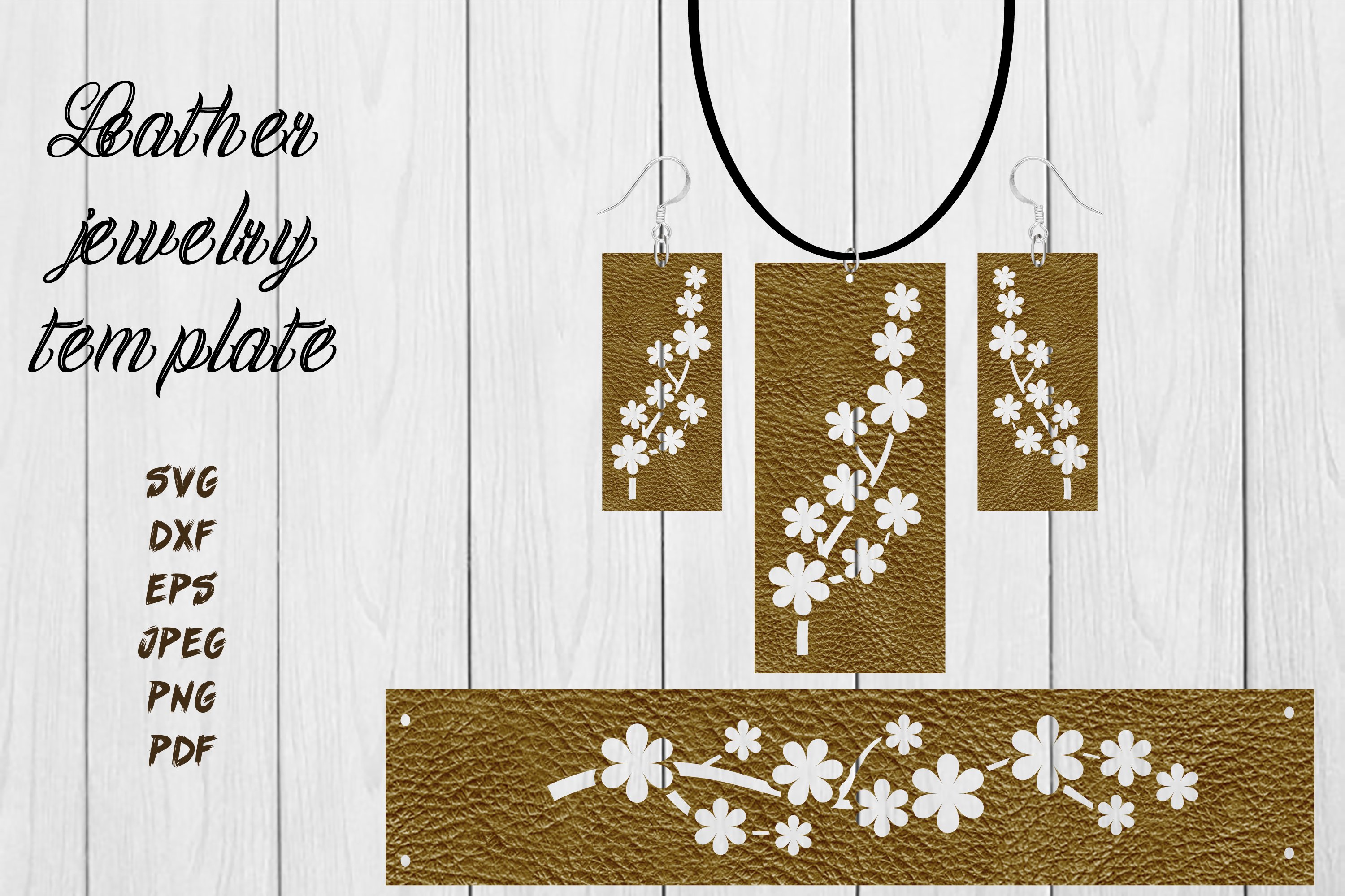 Template for jewelry earrings, bracelet, necklace. (1312525)