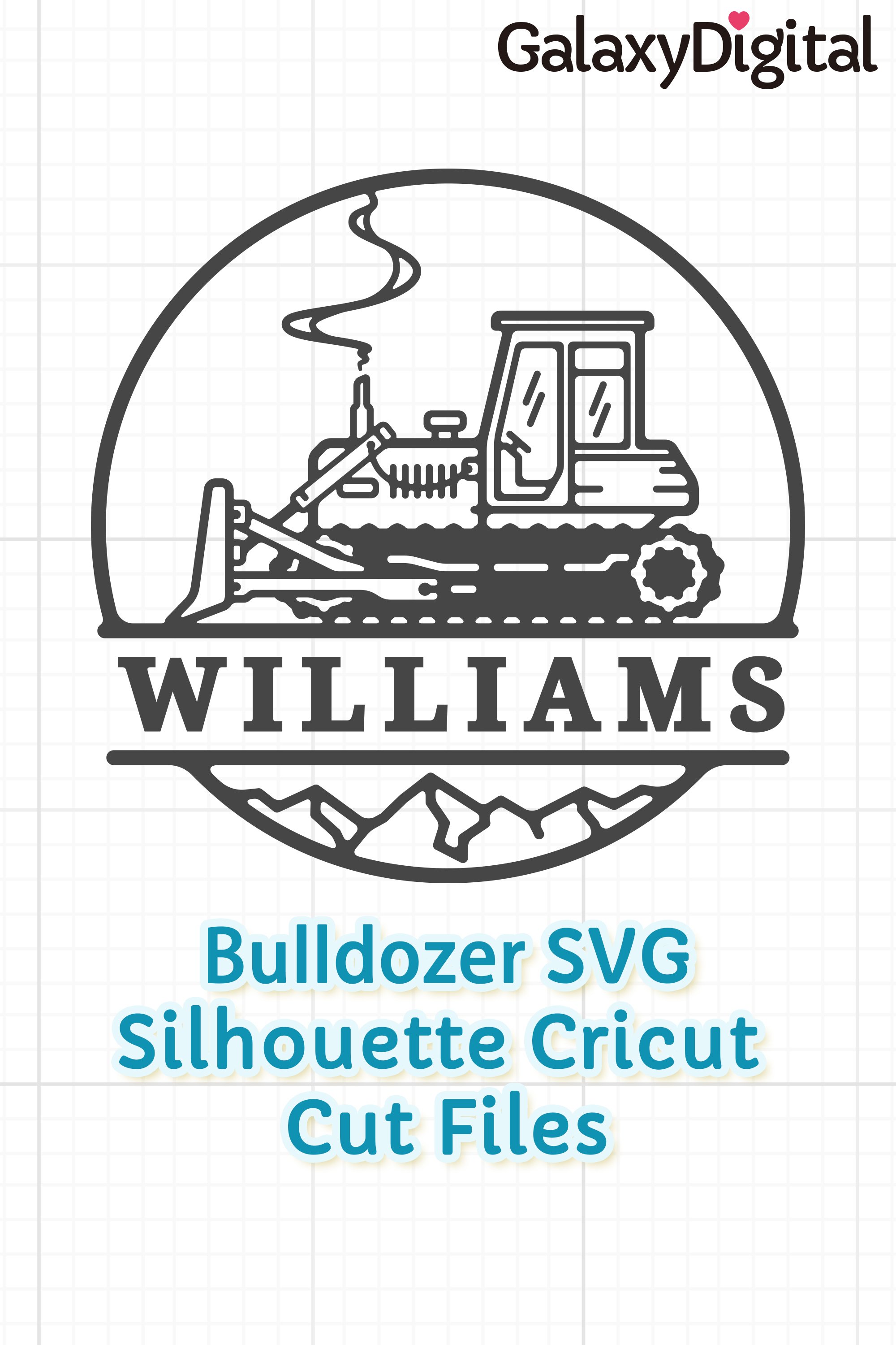 Bulldozer SVG, Bulldozer Family Name SVG