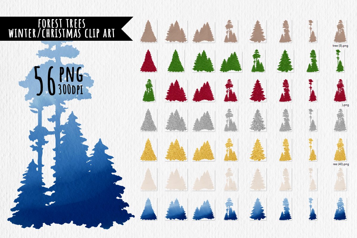 Forest Trees Clip Art