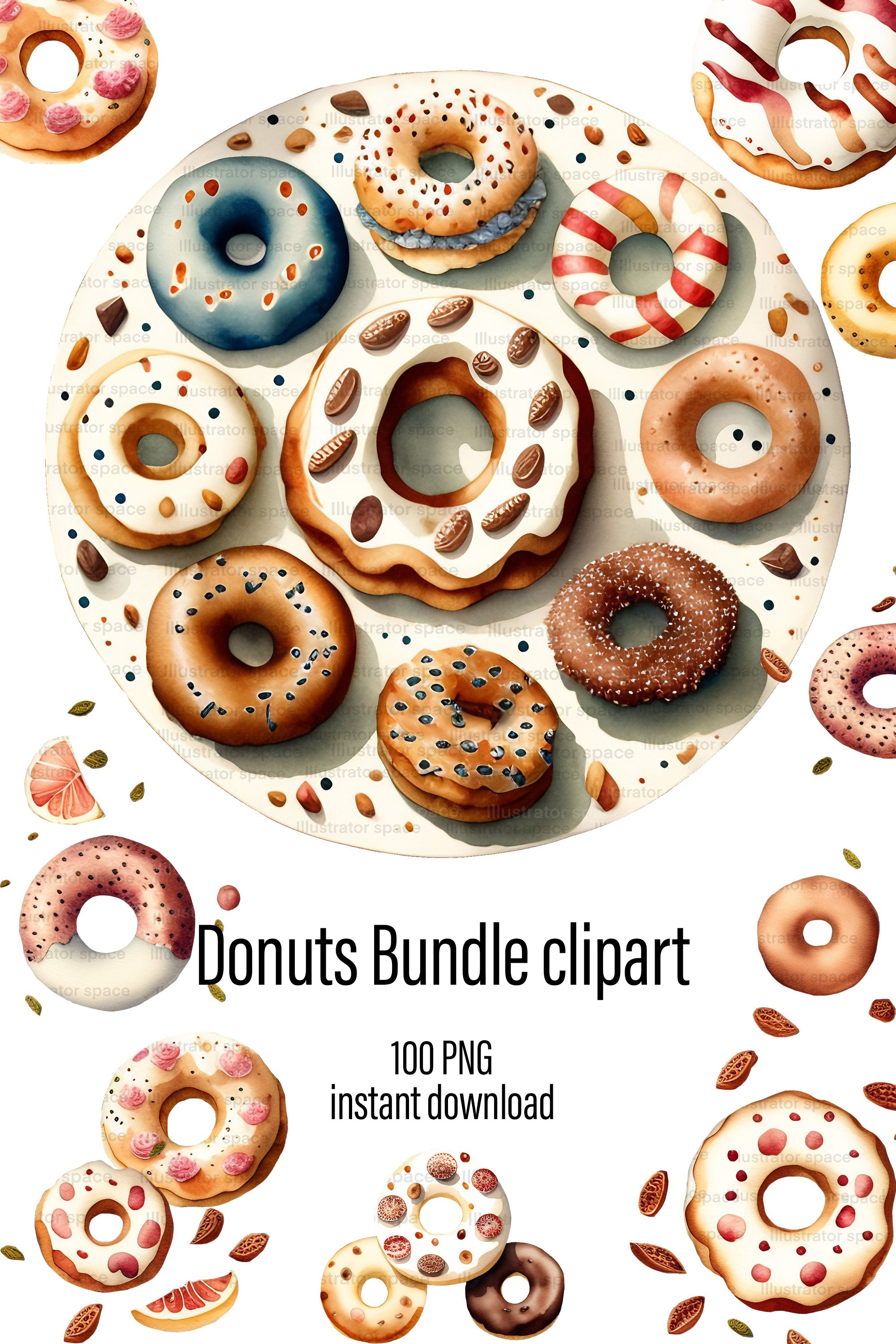 Donut Bundle 101 PNG clipart