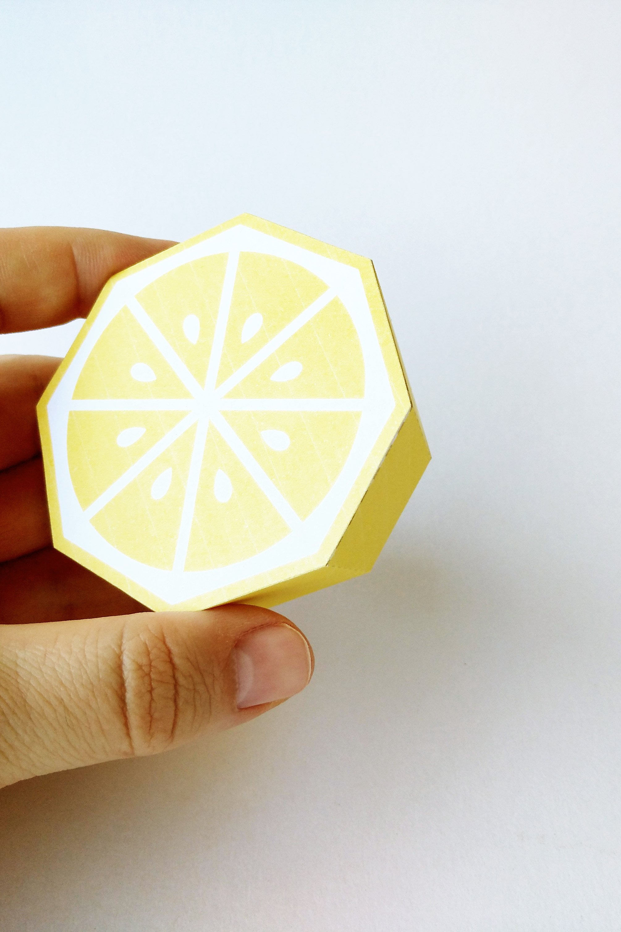 Half a Lemon 3D SVG
