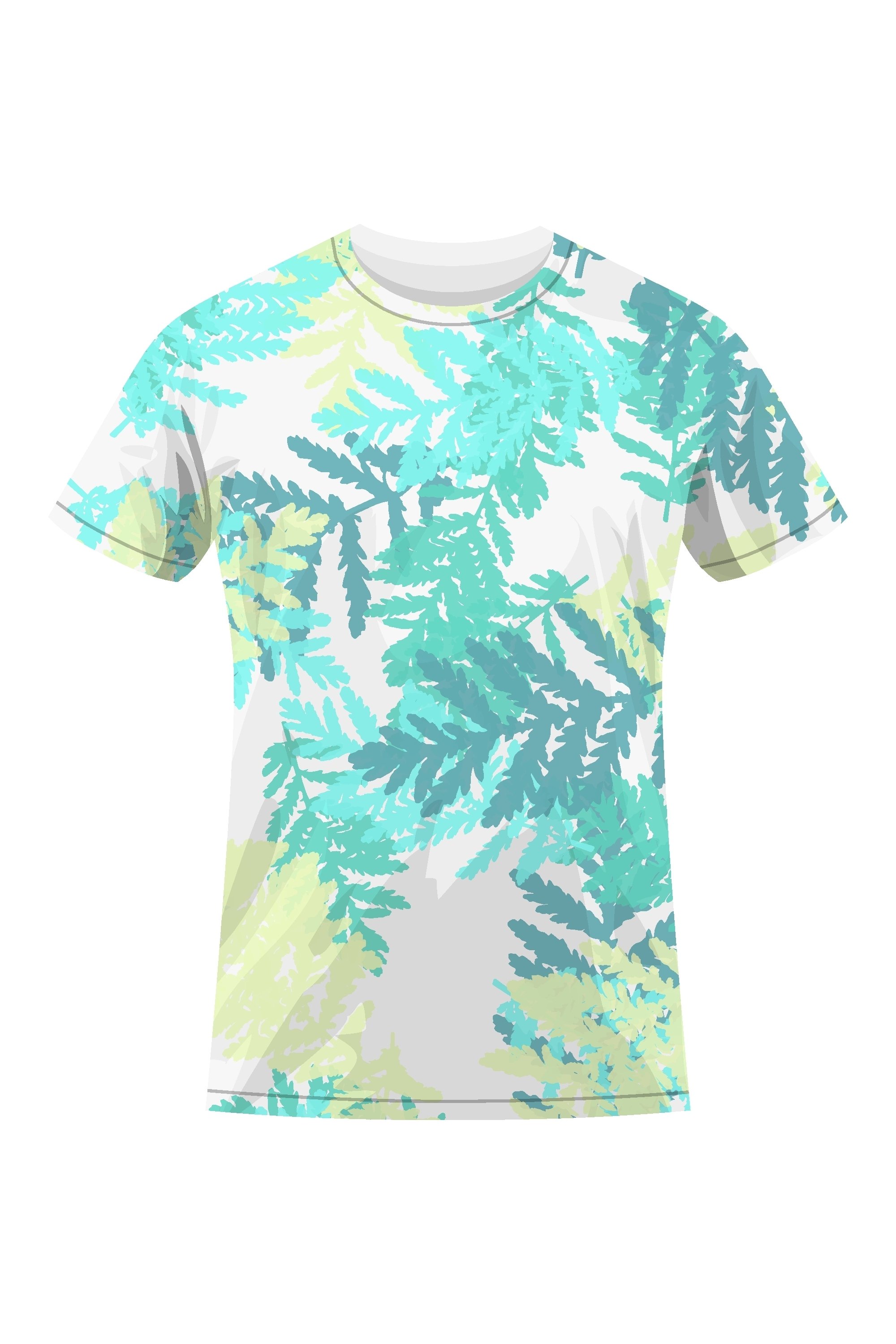 t shirt decorated wormwood leaves silhouettes of grass