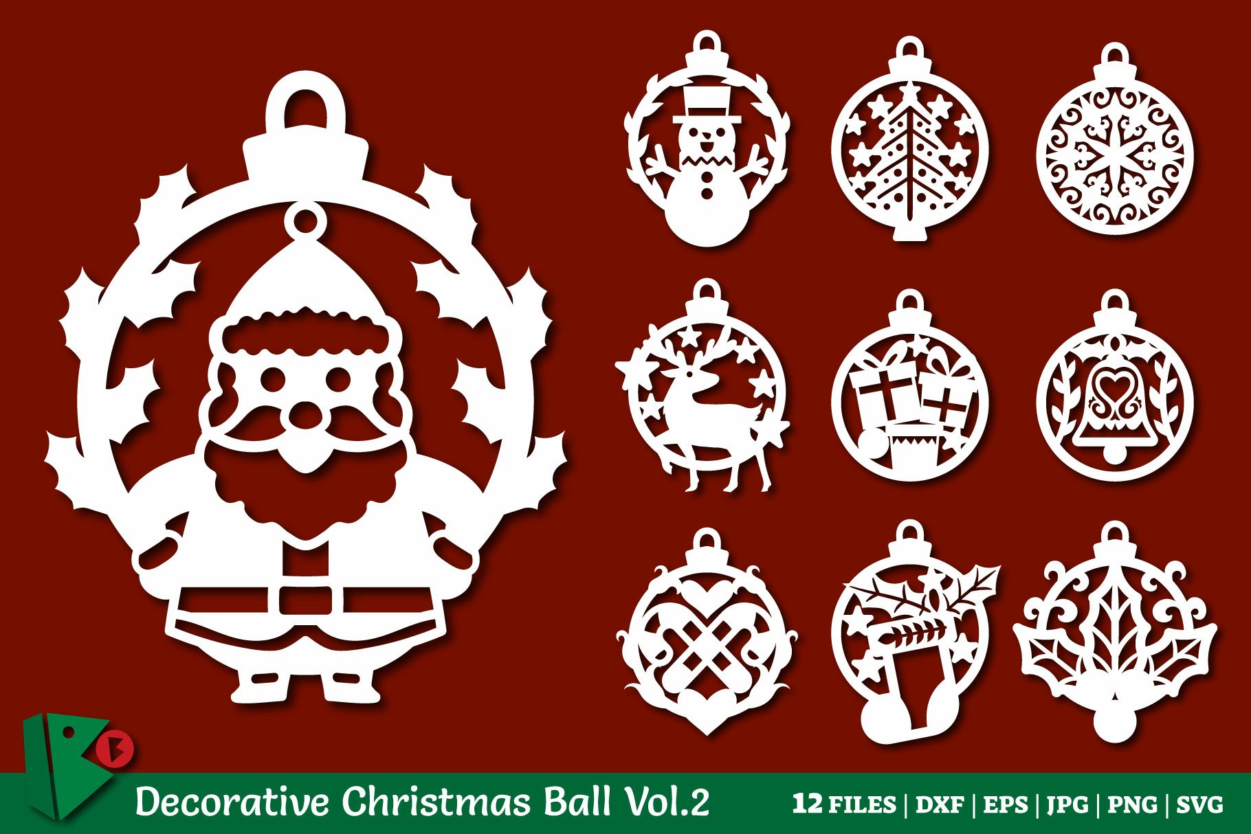 Decorative Christmas Ball ornament cutting crafts