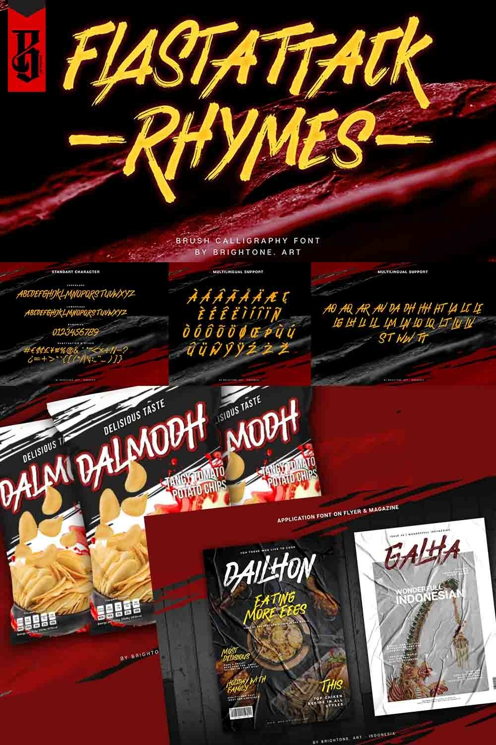 Flash Attack - Brush Font