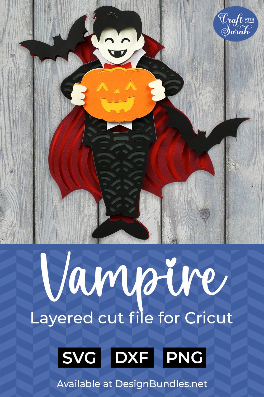 Halloween Vampire SVG | 3D Halloween Spooky Vampire Boy SVG