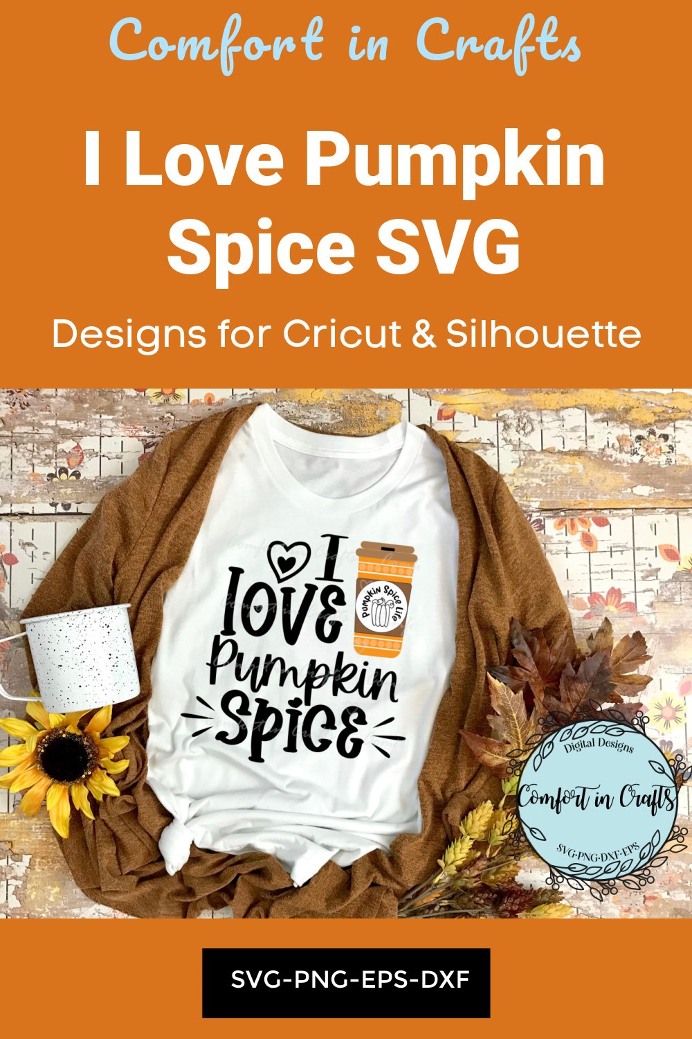 I Love Pumpkin Spice SVG and sublimation