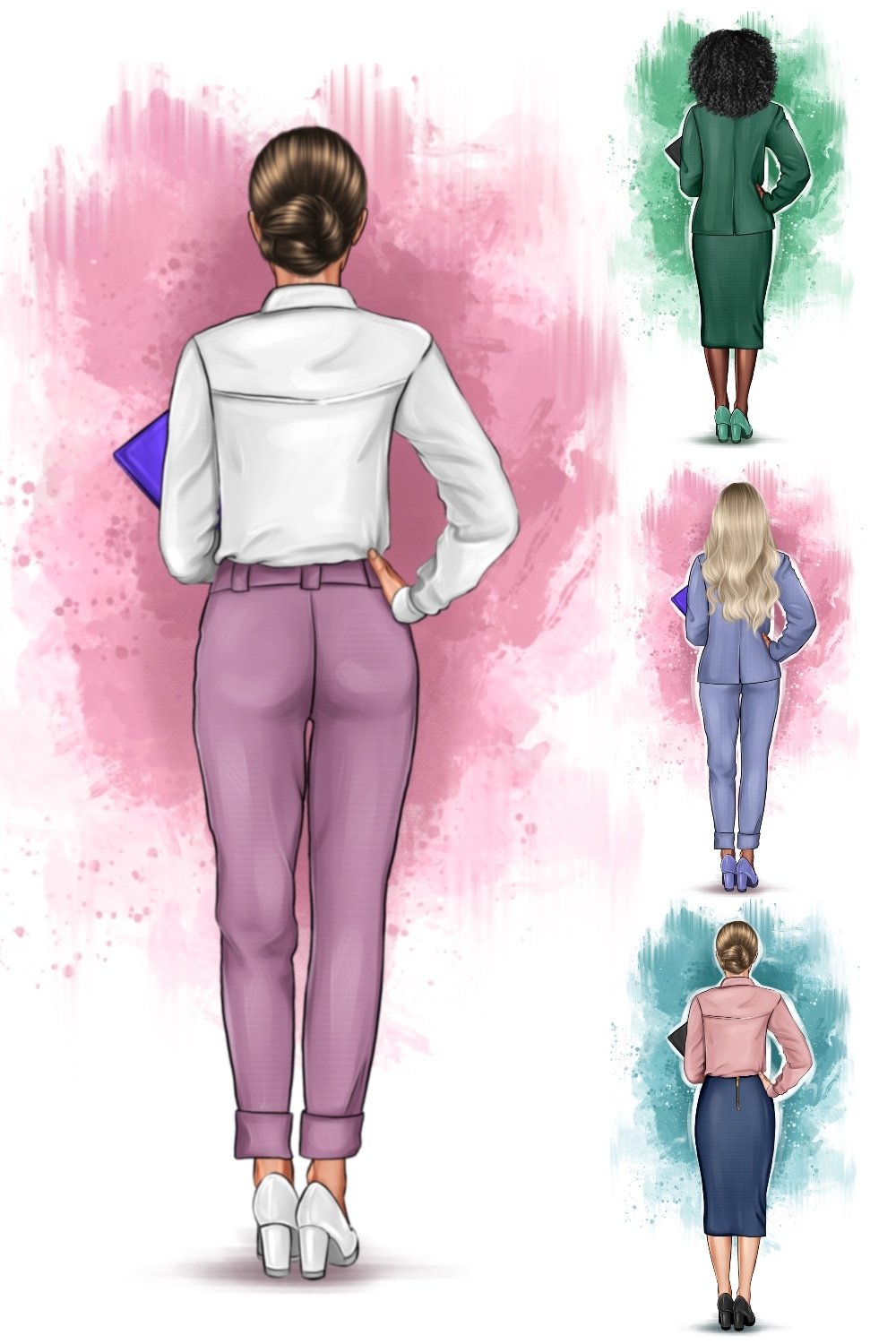 Lady boss clipart teacher, business woman PNG