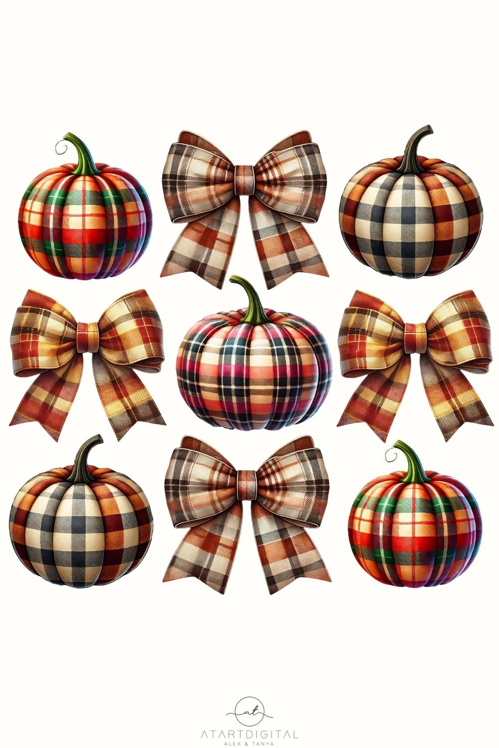 Bows and Pumpkins PNG, Retro Halloween Coquette Design