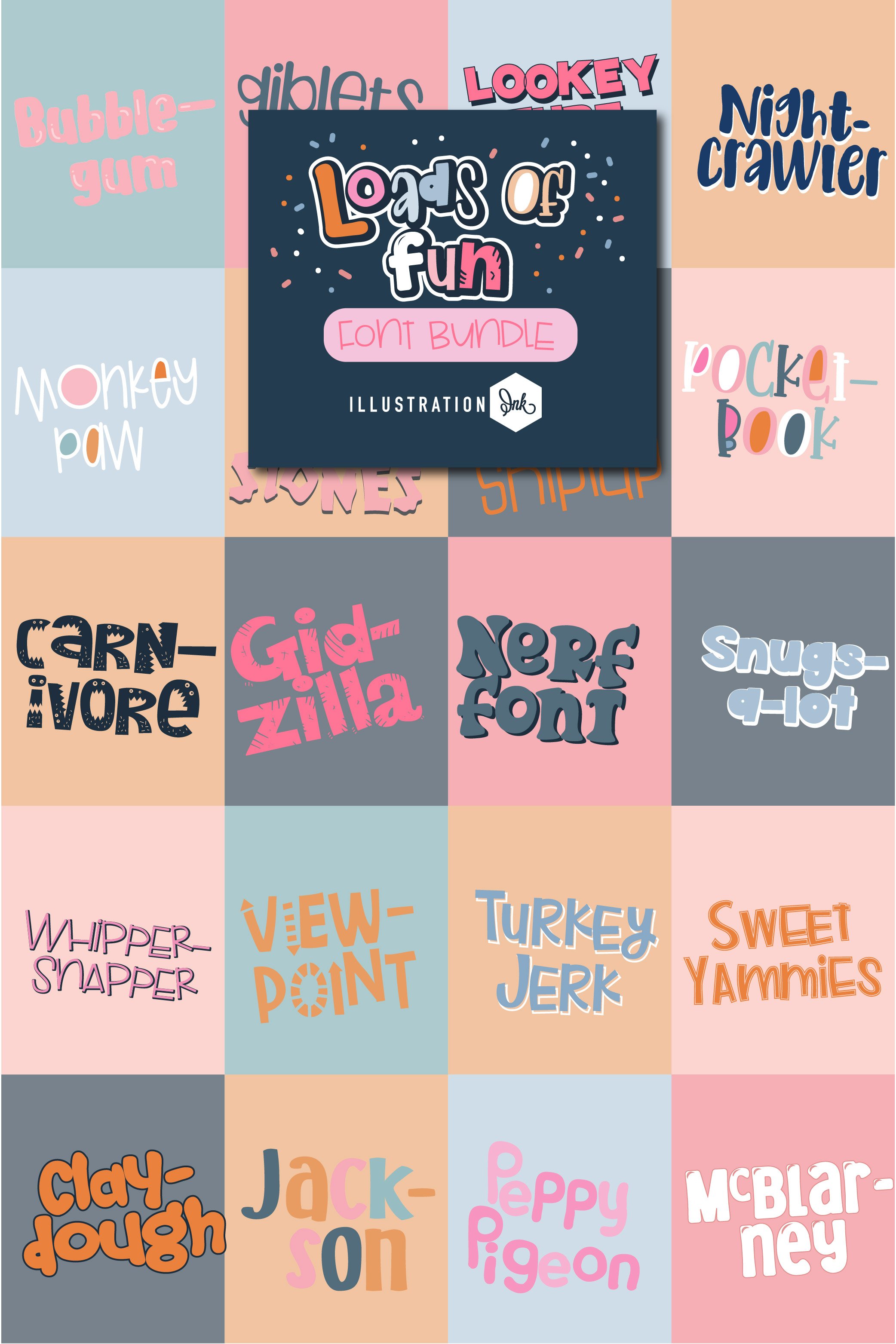Loads of Fun Font Bundle