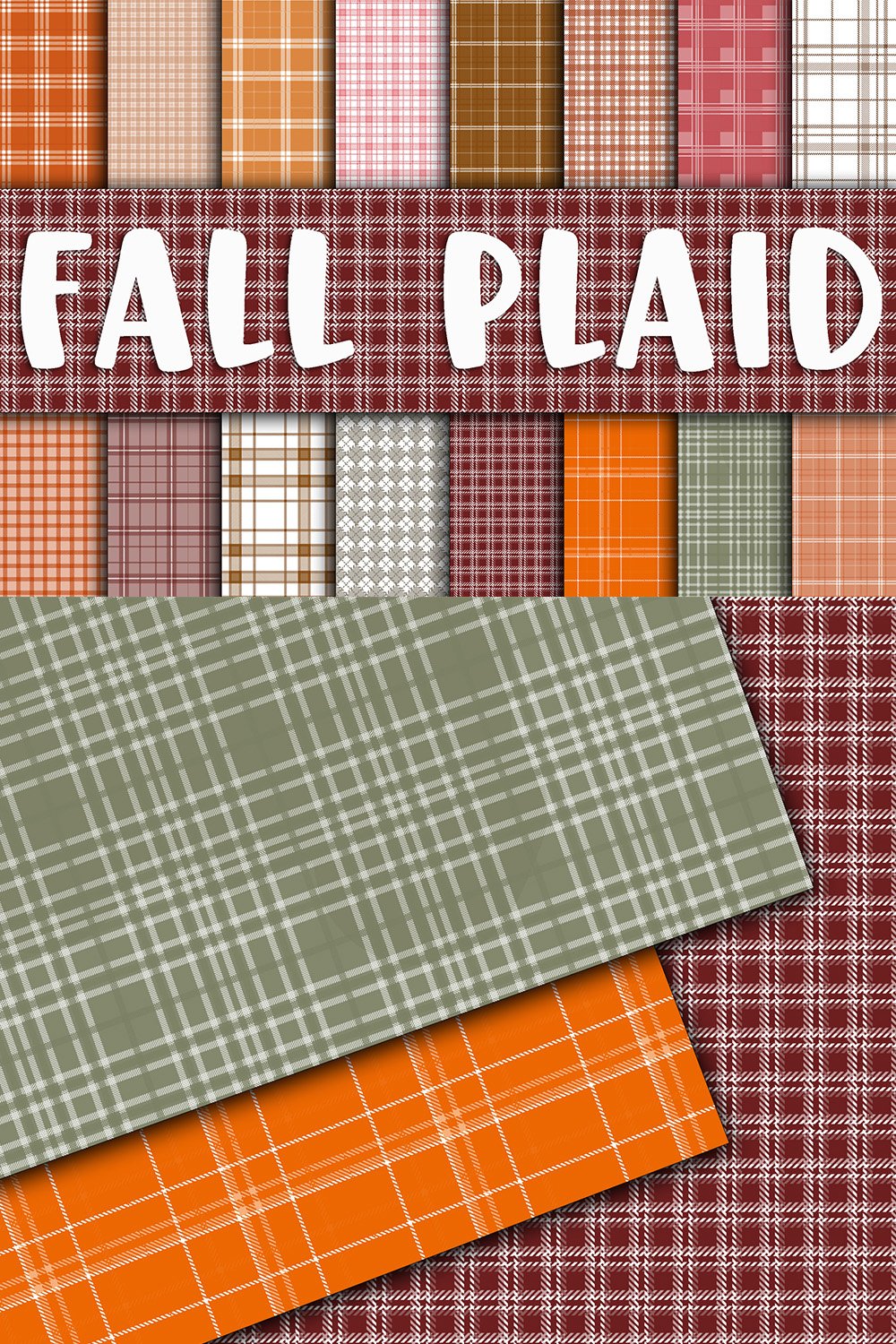 Fall Plaid Digital Paper