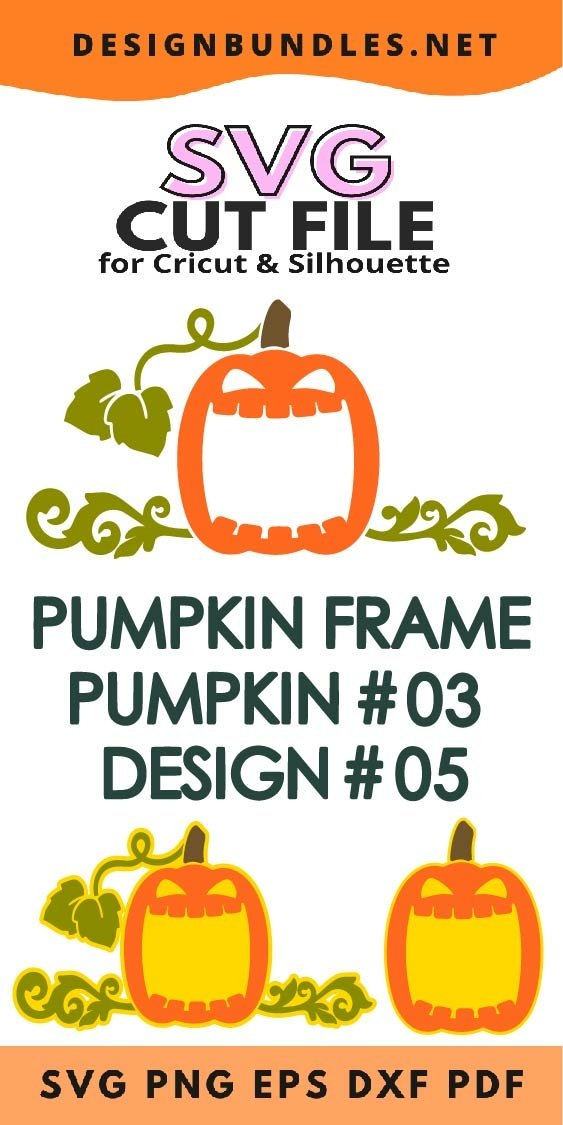 Pumpkin frames Sublimation SVG CUT FILE HALLOWEEN