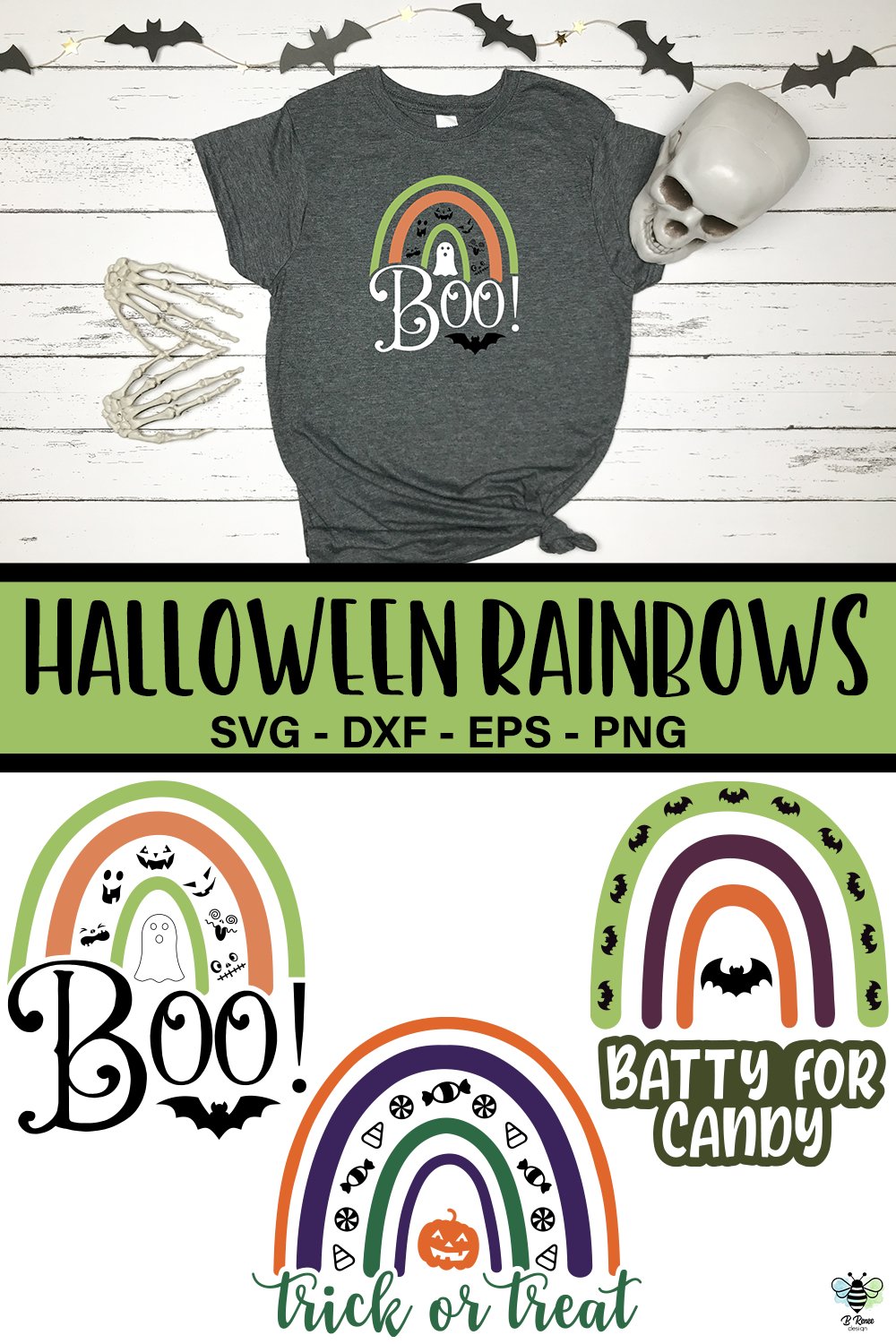 Halloween Rainbow SVG Bundle