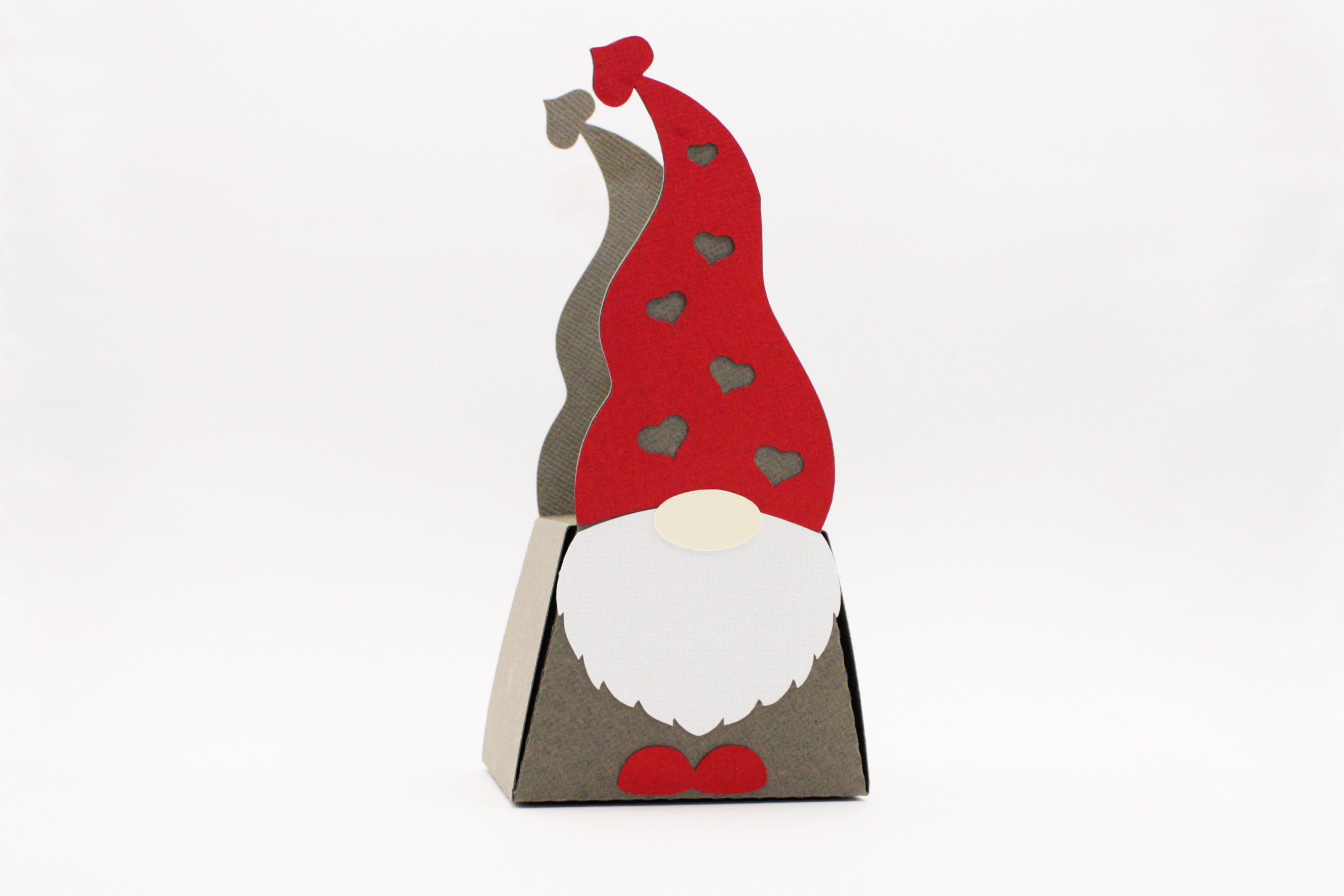 Valentine favor box | Gnome gift box svg