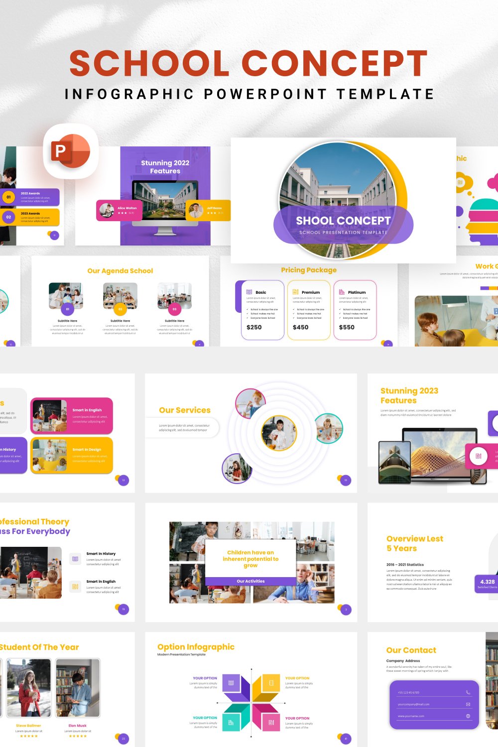 School Concept Presentation Template