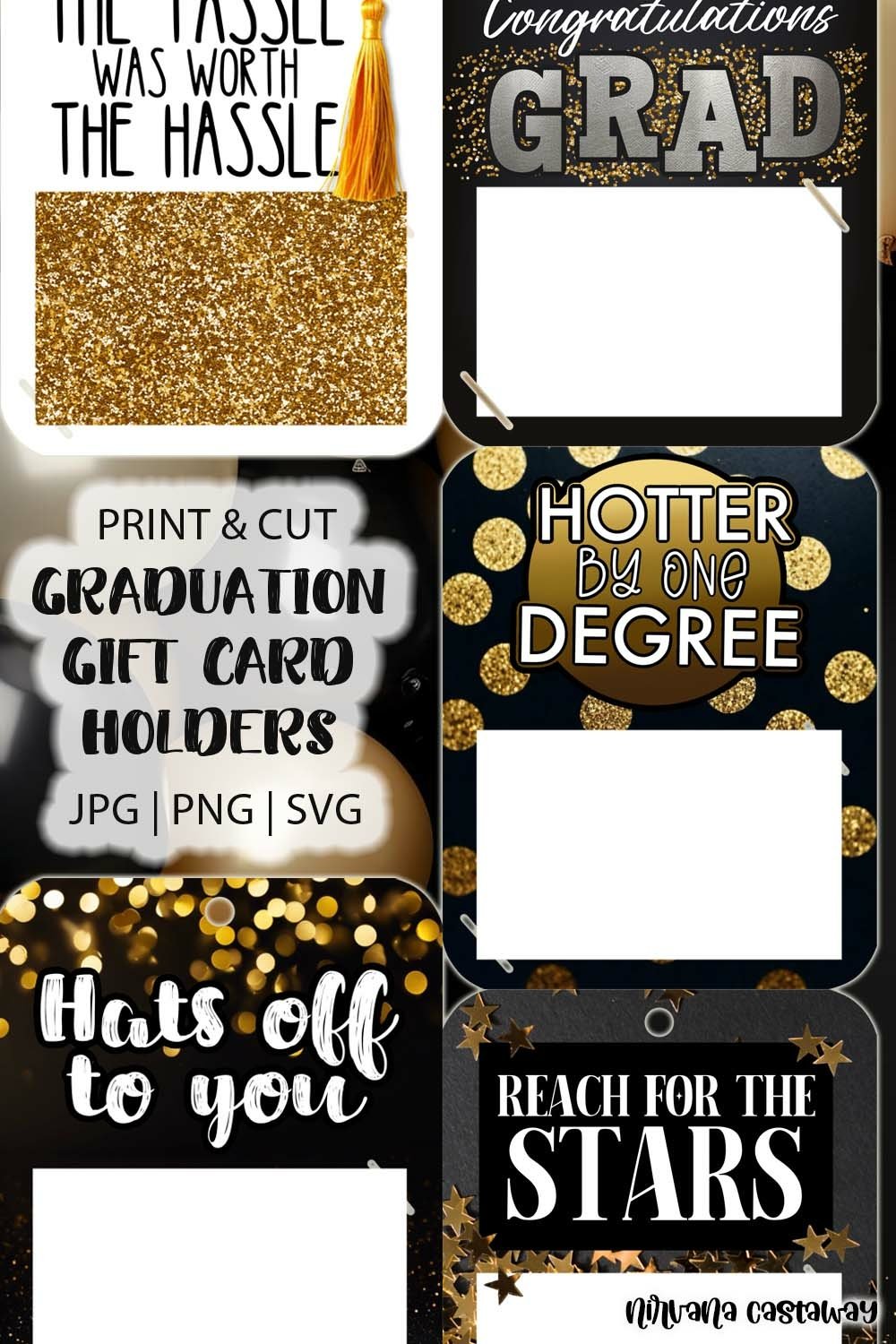 Graduation Card Holders: Printable Designs"
