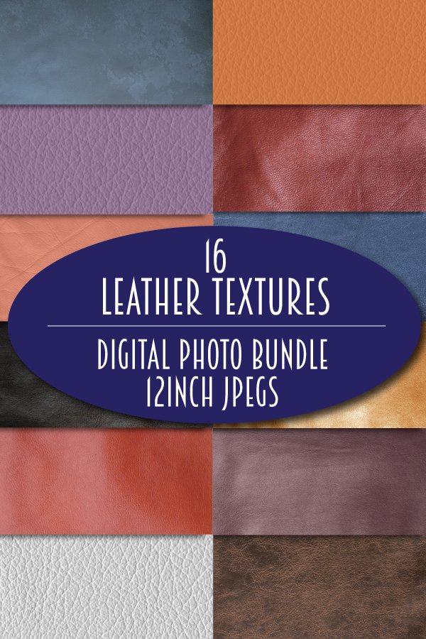 Colourful Leather Texture Background Images Bundle
