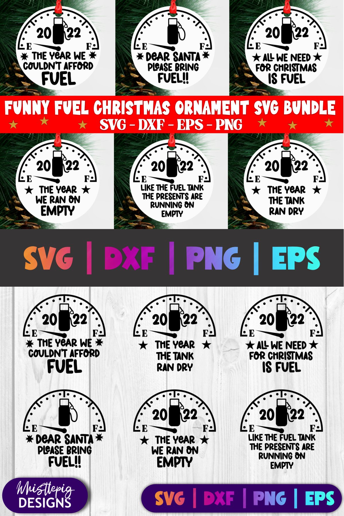 Funny Fuel Christmas Ornament SVG Bundle Christmas Ornament