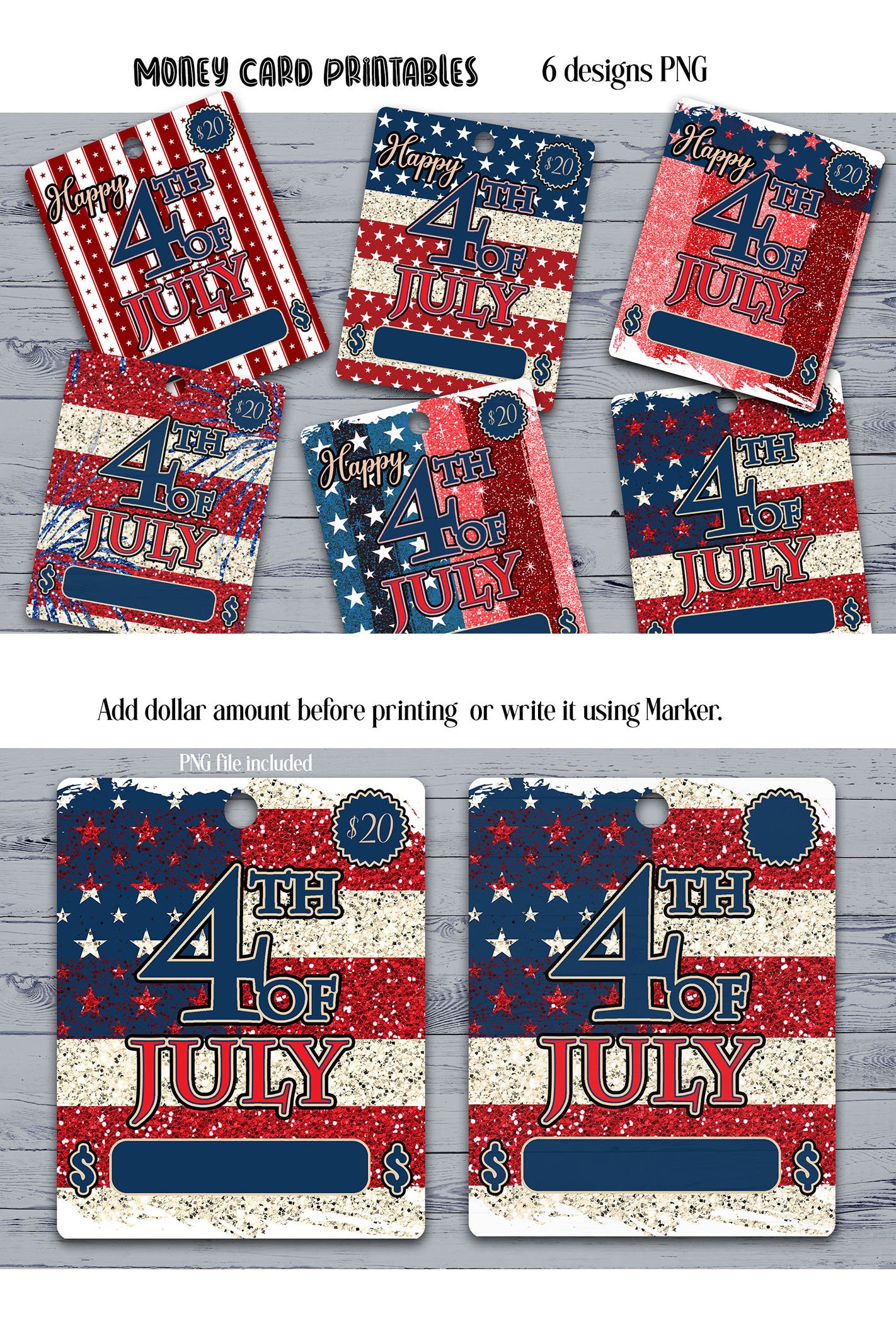 Patriotic Money Card | 4TH Of July Money Card