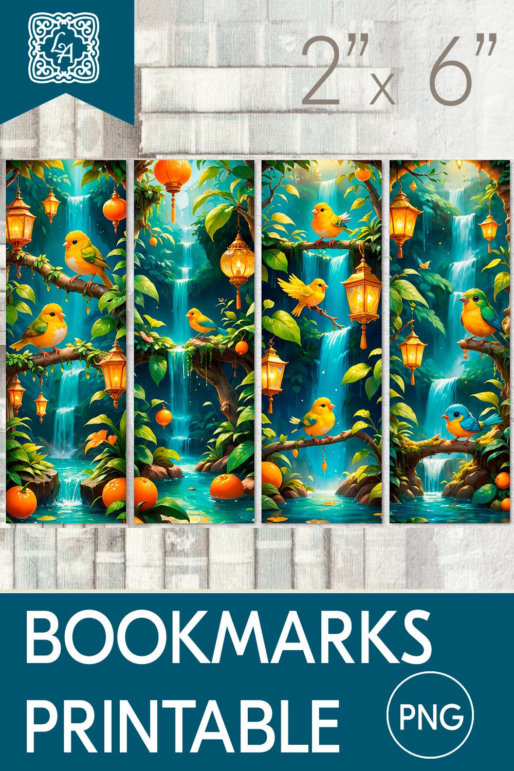 Cute Birds Printable Bookmark