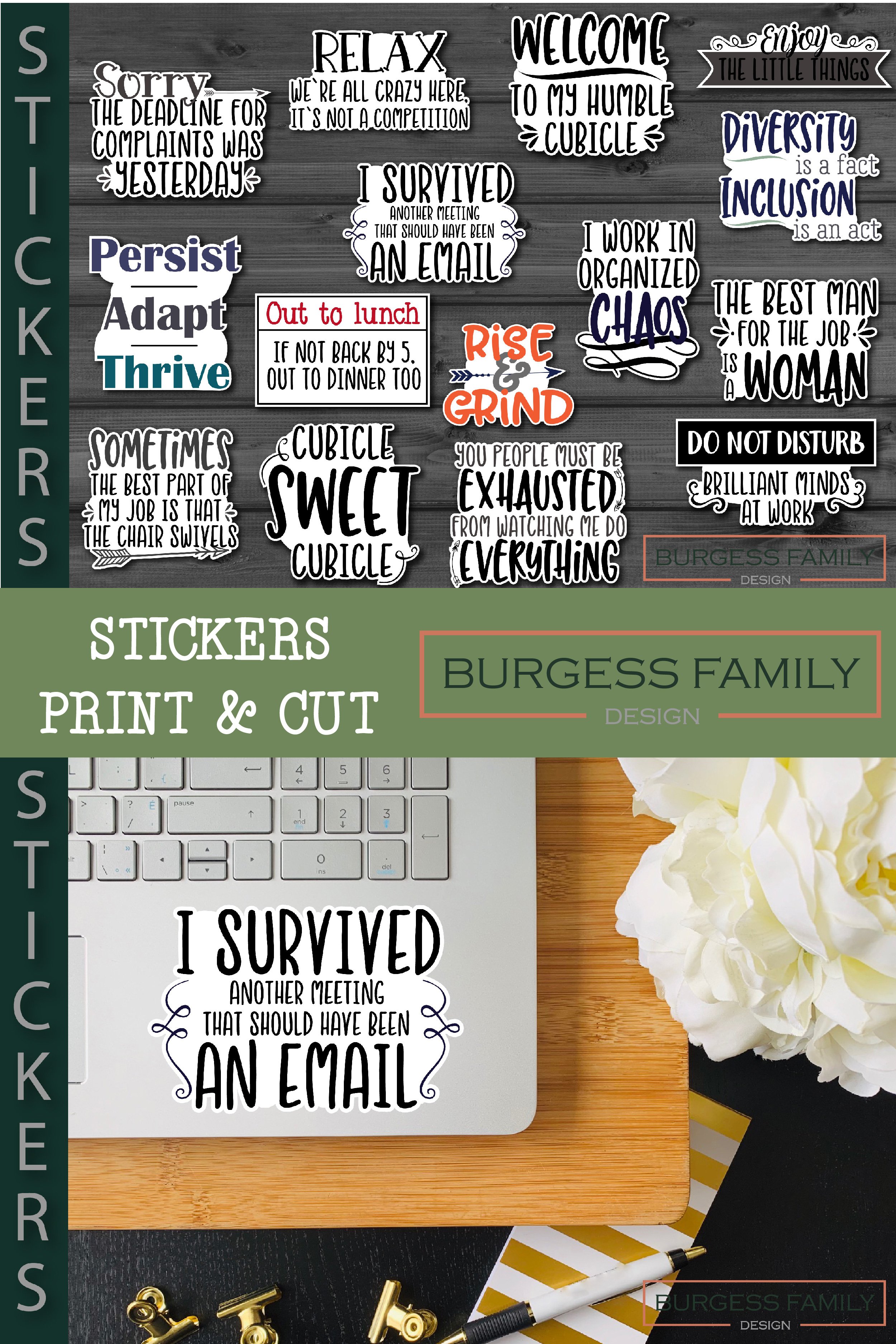 Sticker Bundle Office Signs & Quotes