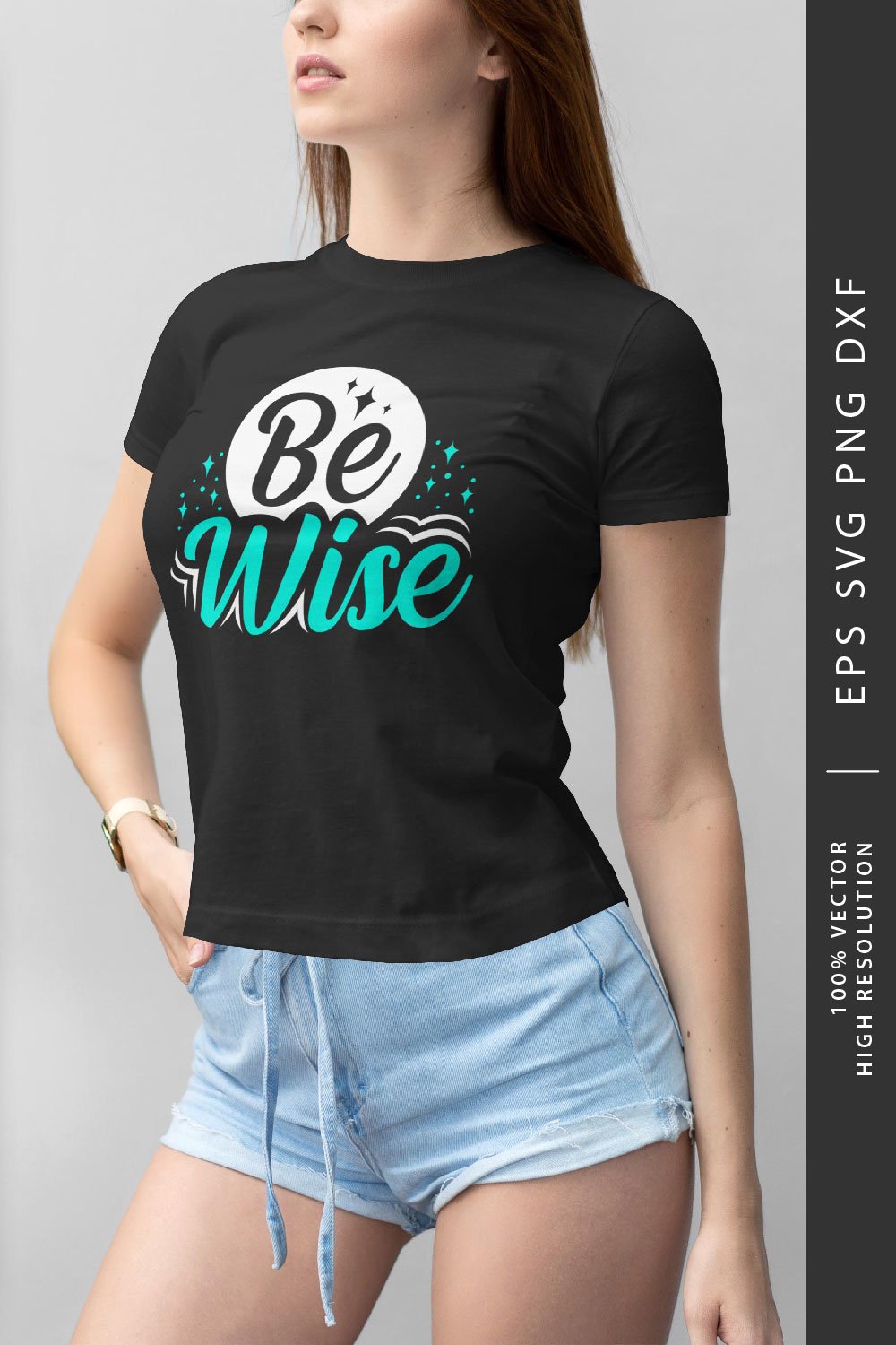Be Wise, Wisdom Slogan Quotes Lettering T shirt Design