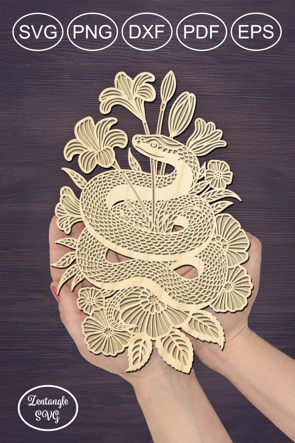 Halloween lasercut svg, snake laser cut ornament or keychain