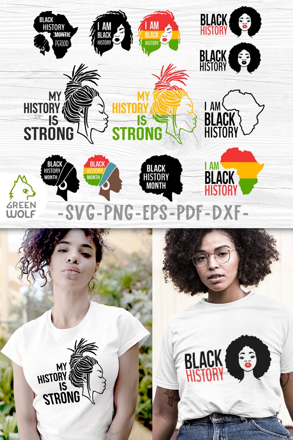 Black history month bundle Black woman svg African american
